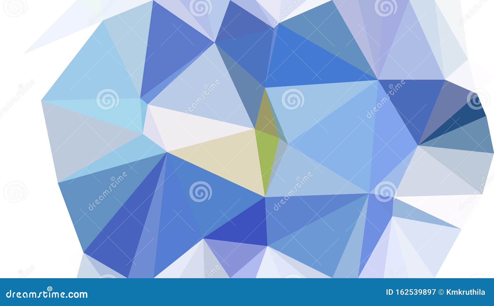 Blue and White Low Poly Background Image Stock Vector - Illustration of ...