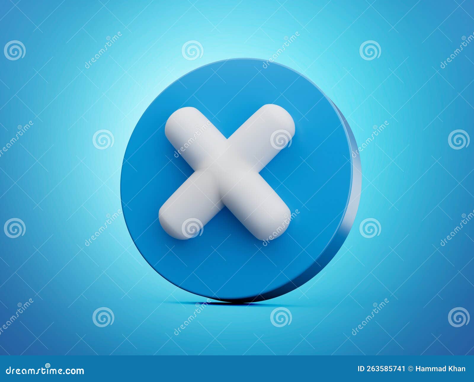 Blue and White Multiple Math Symbol. 3D Illustration Stock Illustration ...