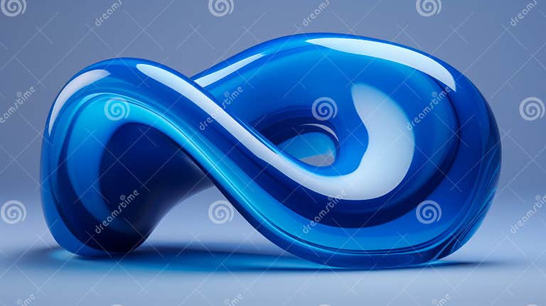 A Blue and White Object on a Gray Background. Generative Ai Stock Photo ...