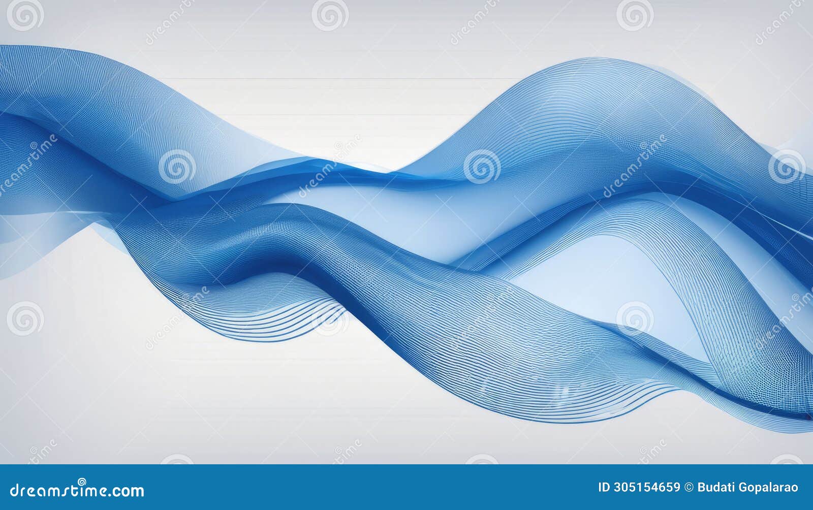 Blue and white ocean waves stock illustration. Illustration of curl ...