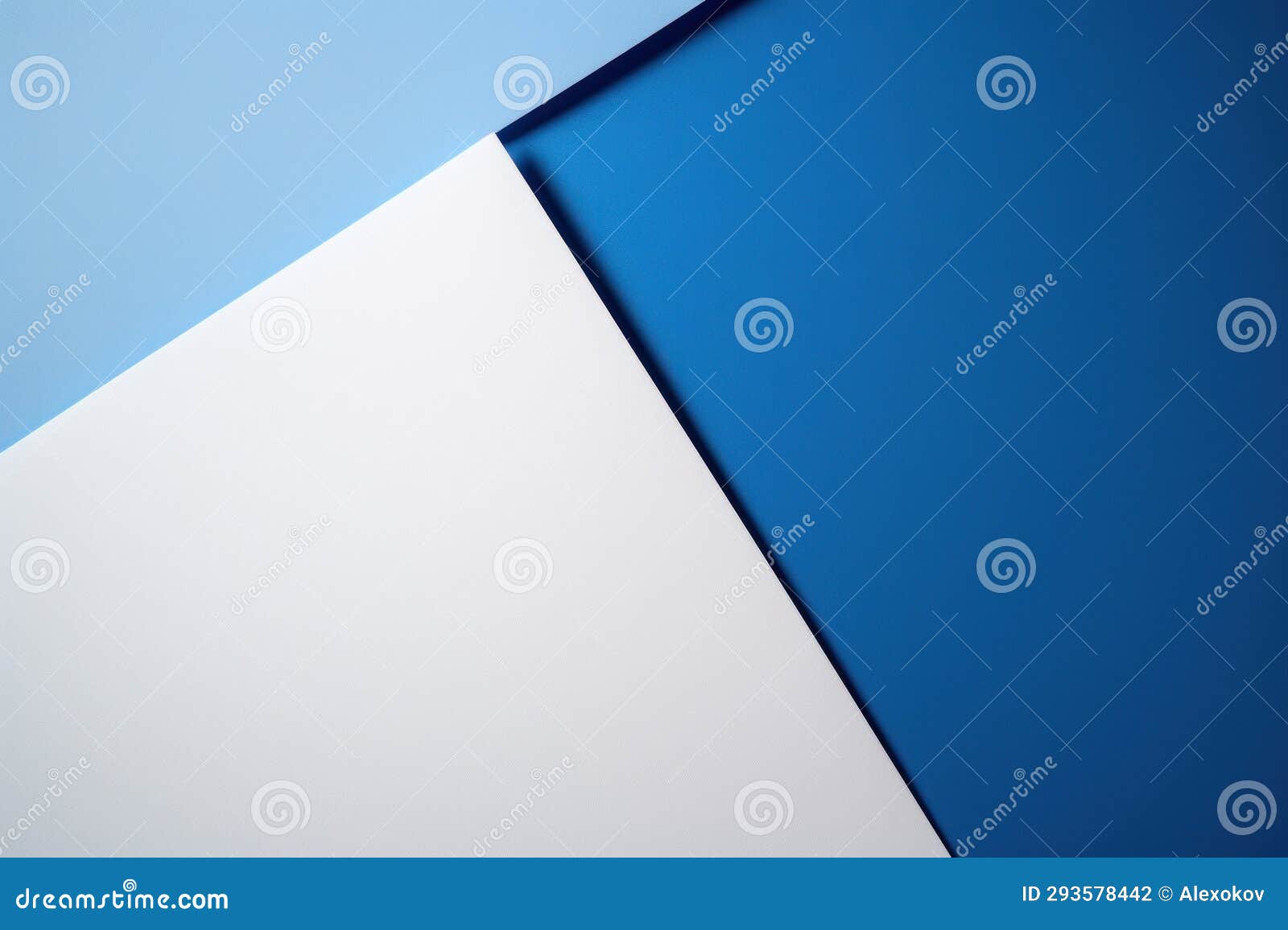 Blue and White Overlapping Paper on Floor Background AI Generated Stock ...