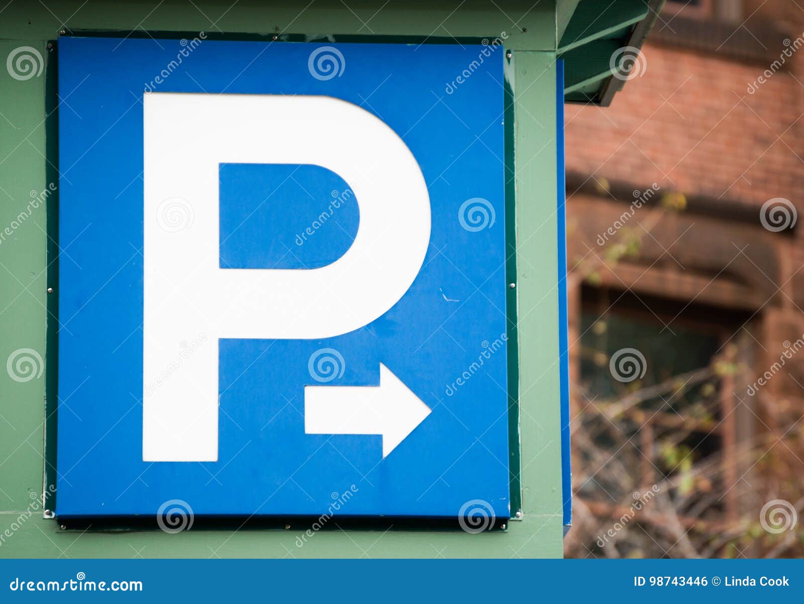 White Parking Lane Line With Two Wheels In Background Royalty-Free ...