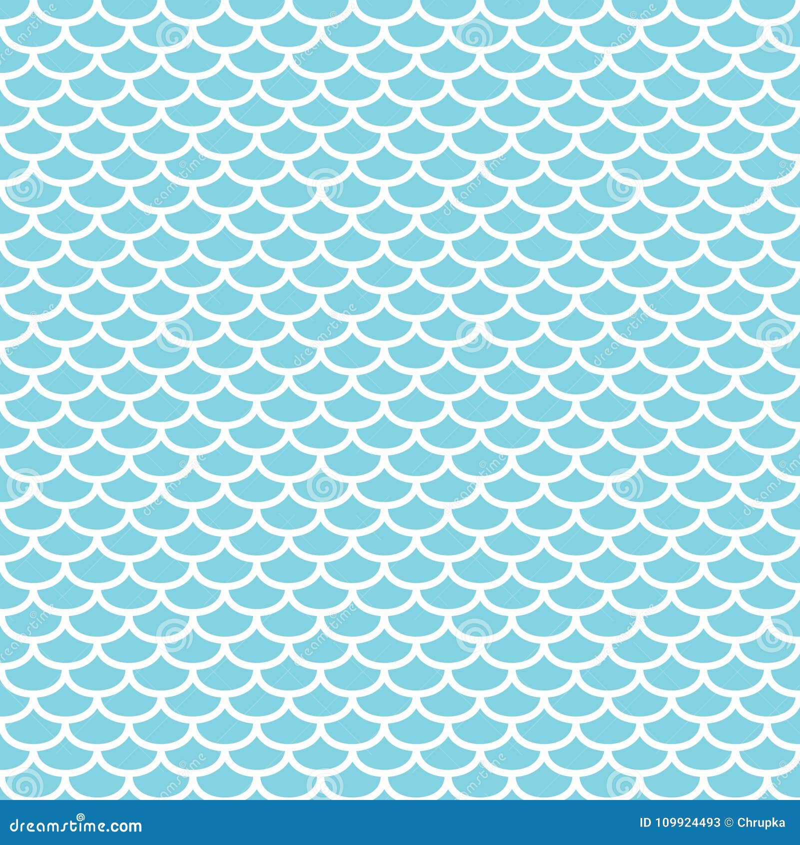 Blue and White Pattern, Fish Scales Stock Vector - Illustration of ...