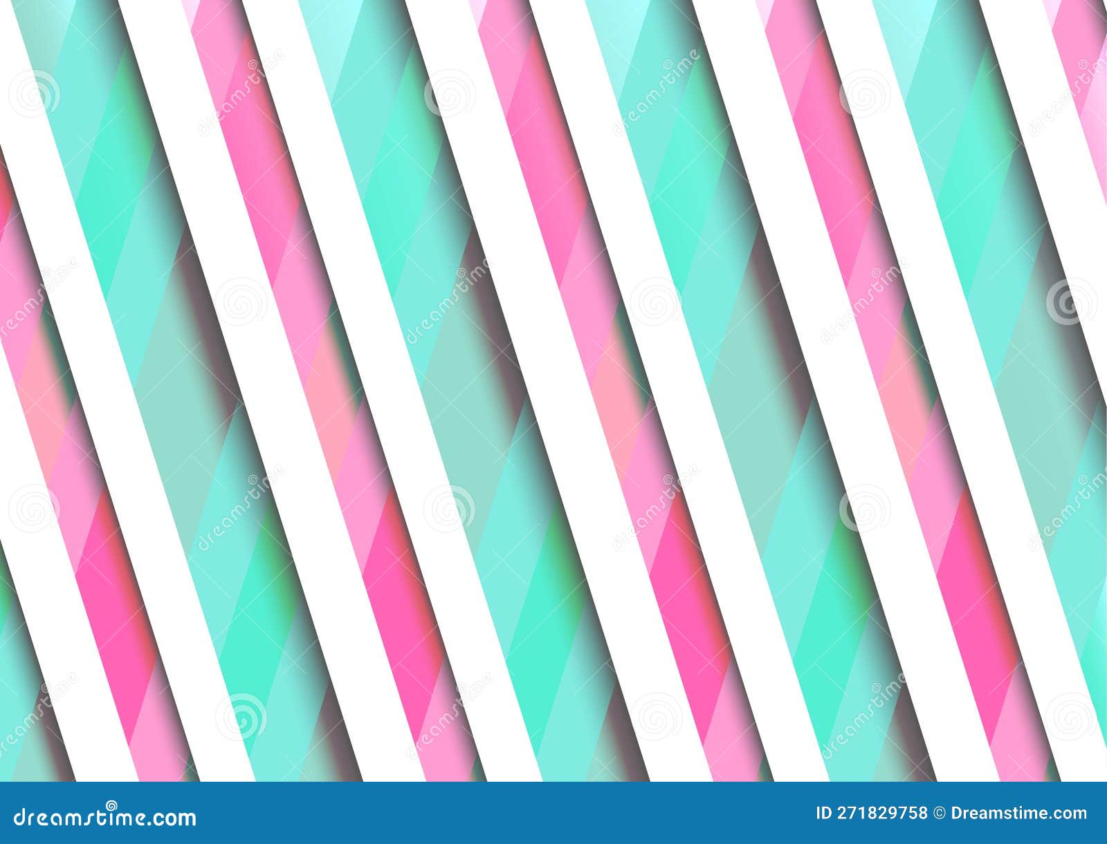Blue White and Pink Diagonal Stripes Design Stock Vector - Illustration ...