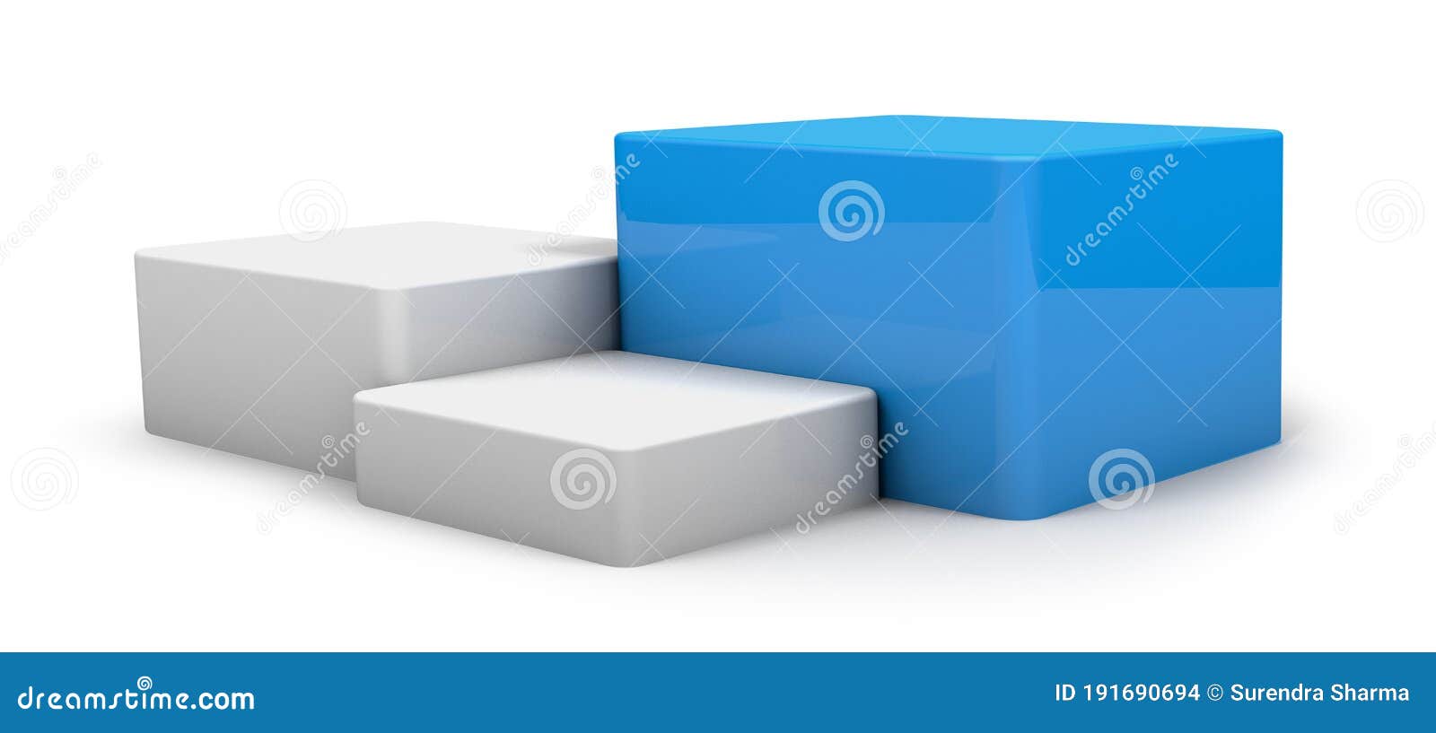 Winner Product Podiums Or Victory Champions Pedestals, Vector Isolated ...