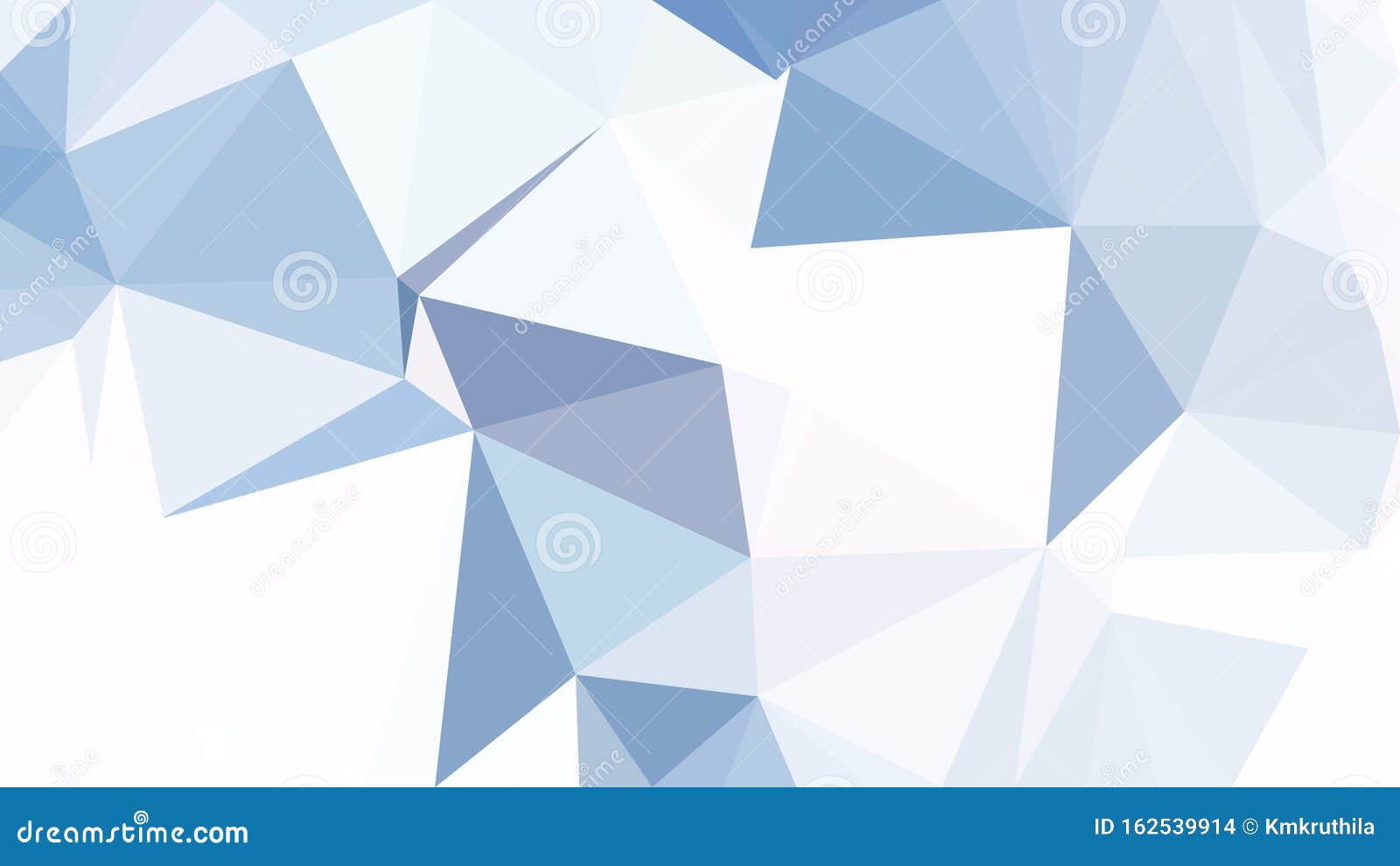 Blue and White Polygon Triangle Pattern Background Vector Art Stock ...