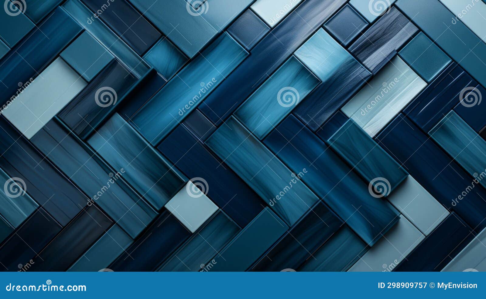 A Blue and White Rectangular Tiles Background Stock Illustration ...