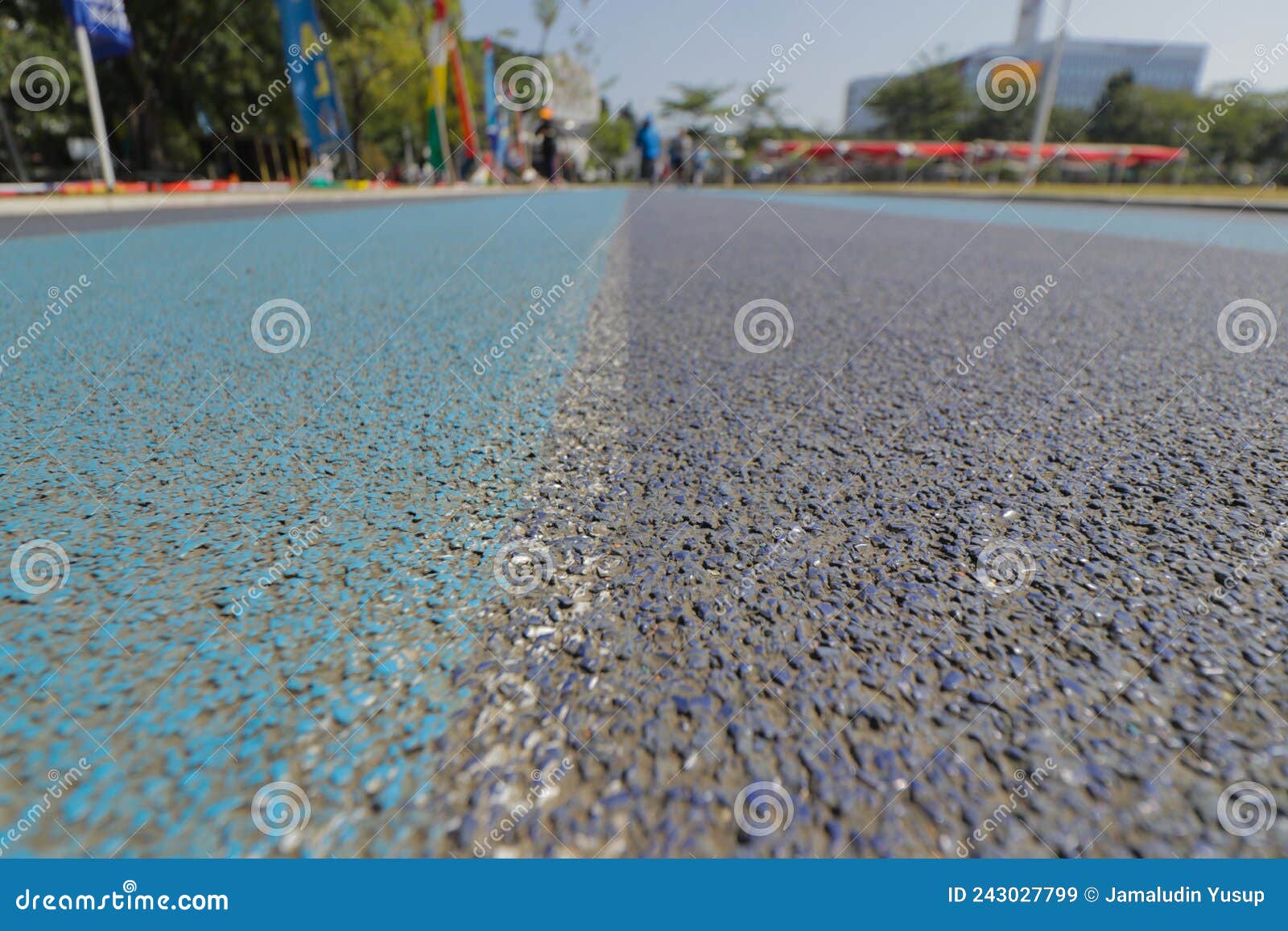 Blue and White Running Track Texture Stock Image - Image of abstract ...
