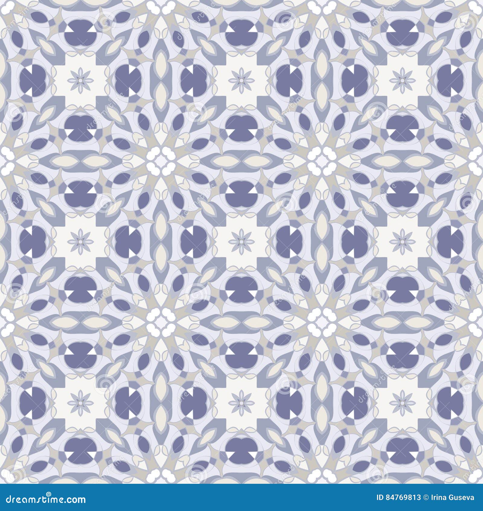 Blue and White Seamless Pattern Stock Vector - Illustration of ornament ...