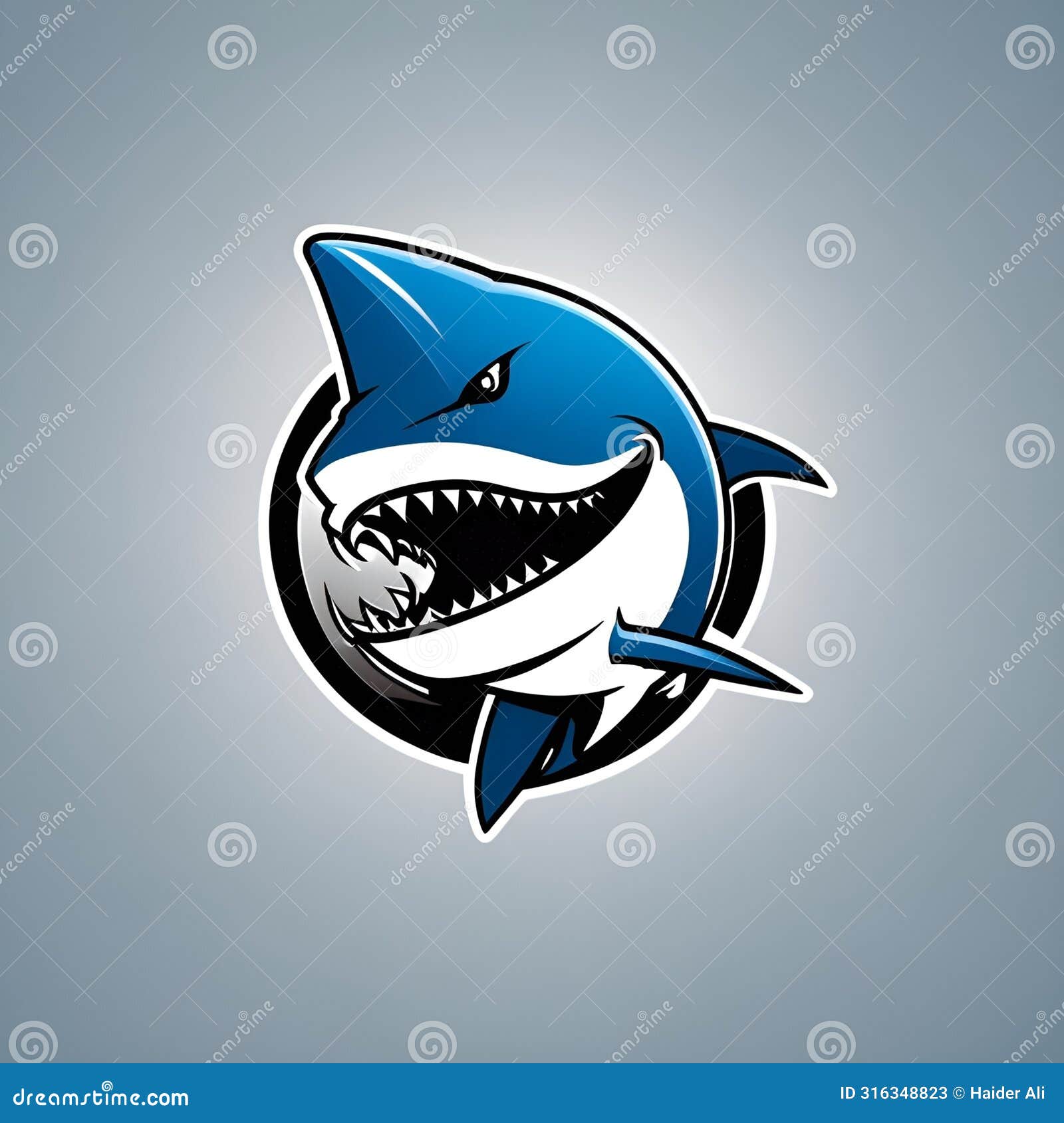 Shark Logo Concept, Logo Design Of A Shark Silhouette Clipart With ...