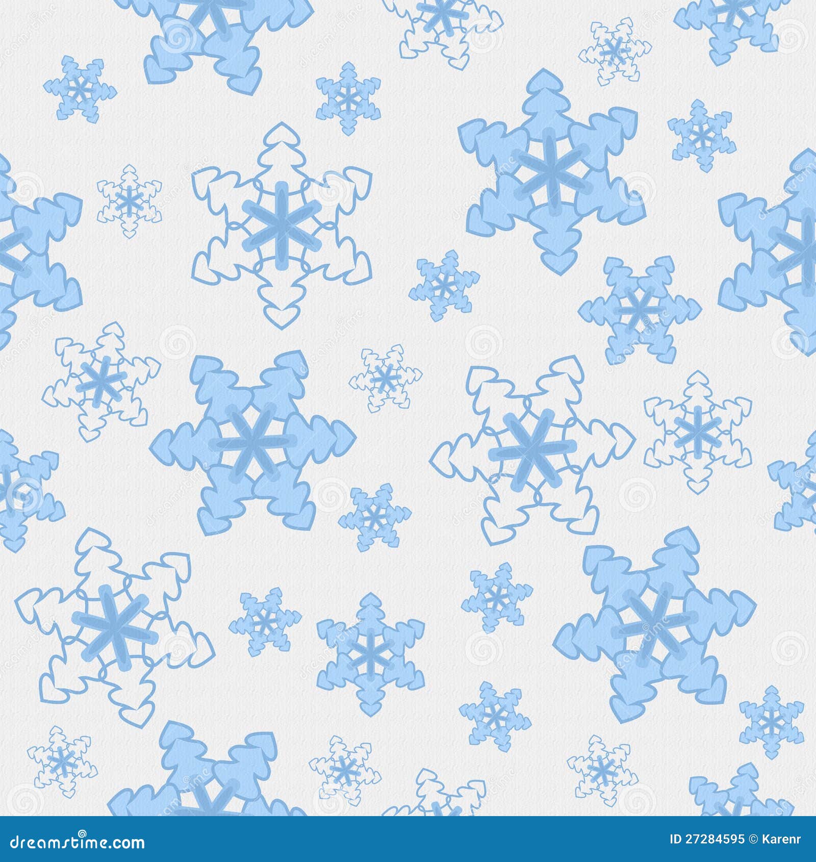 Blue and White Snowflake Fabric Background Stock Illustration ...