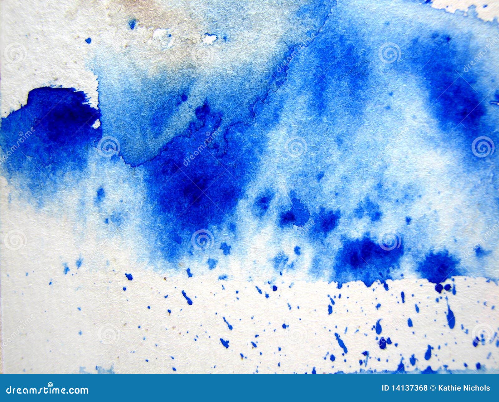 Blue & White Splash 2 stock illustration. Illustration of painterly ...