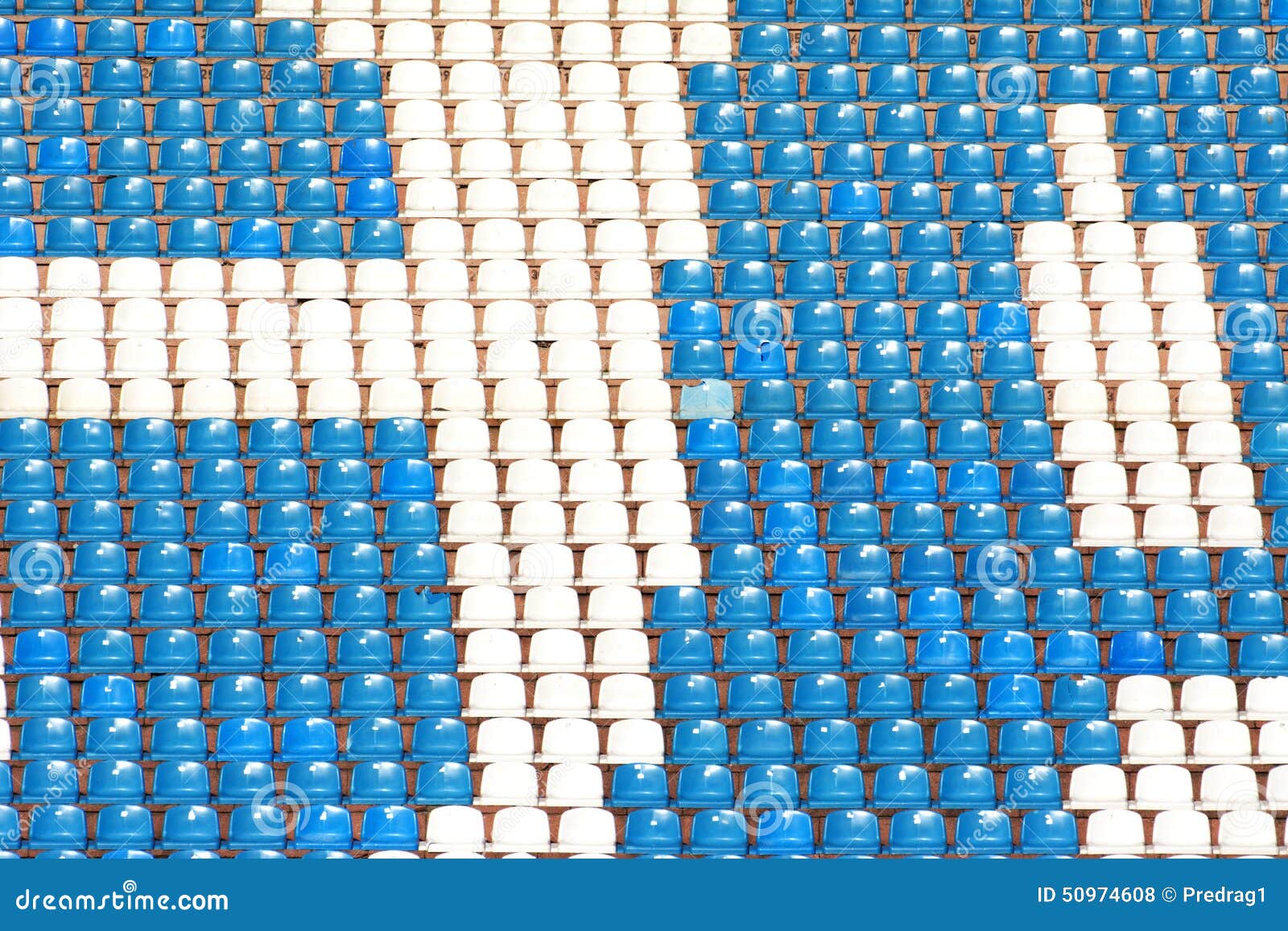 Blue Rows Of Seats In The Stands Royalty-Free Stock Photography ...