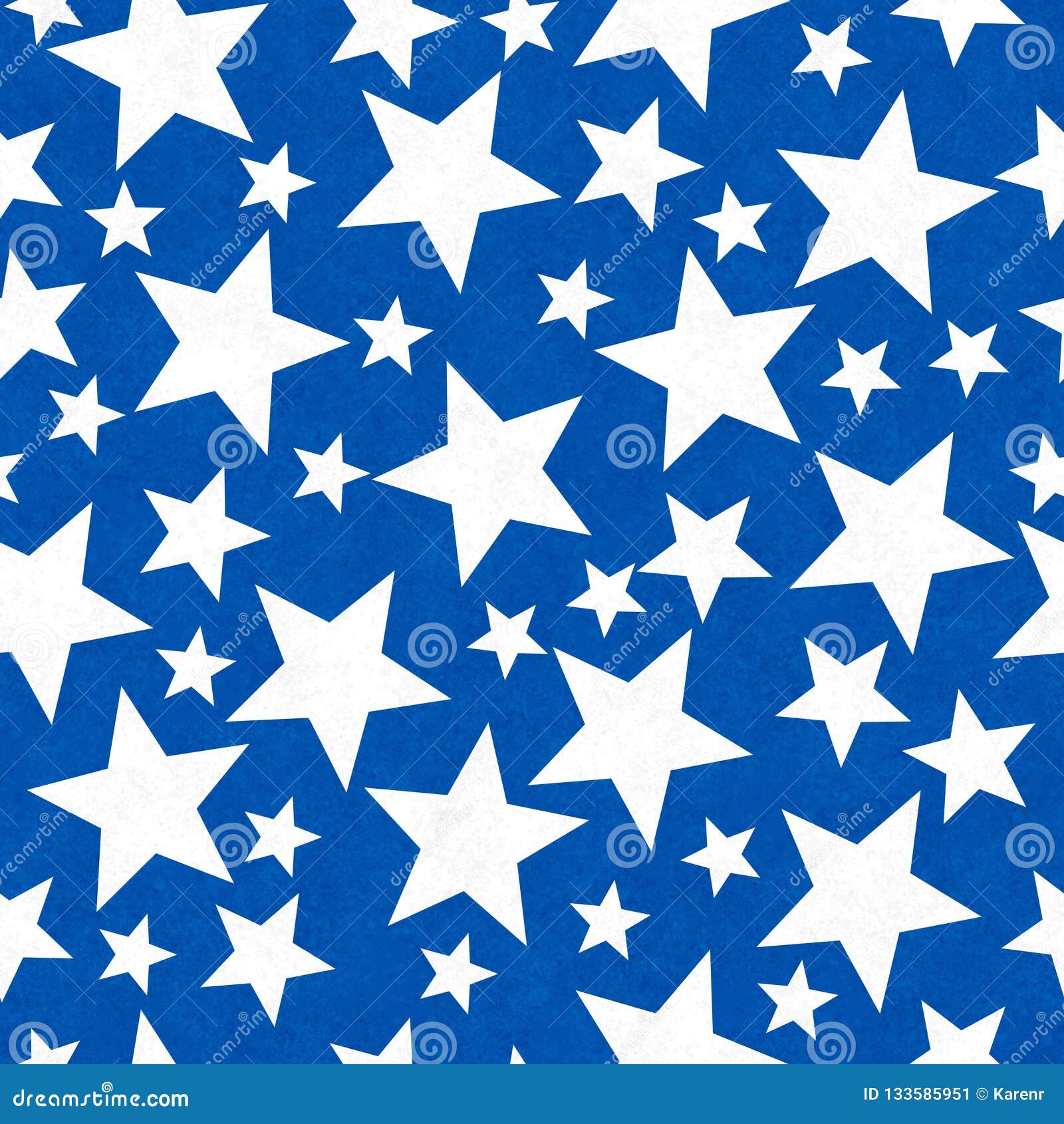 Blue and White Star-shape Seamless Pattern Background Stock Image ...