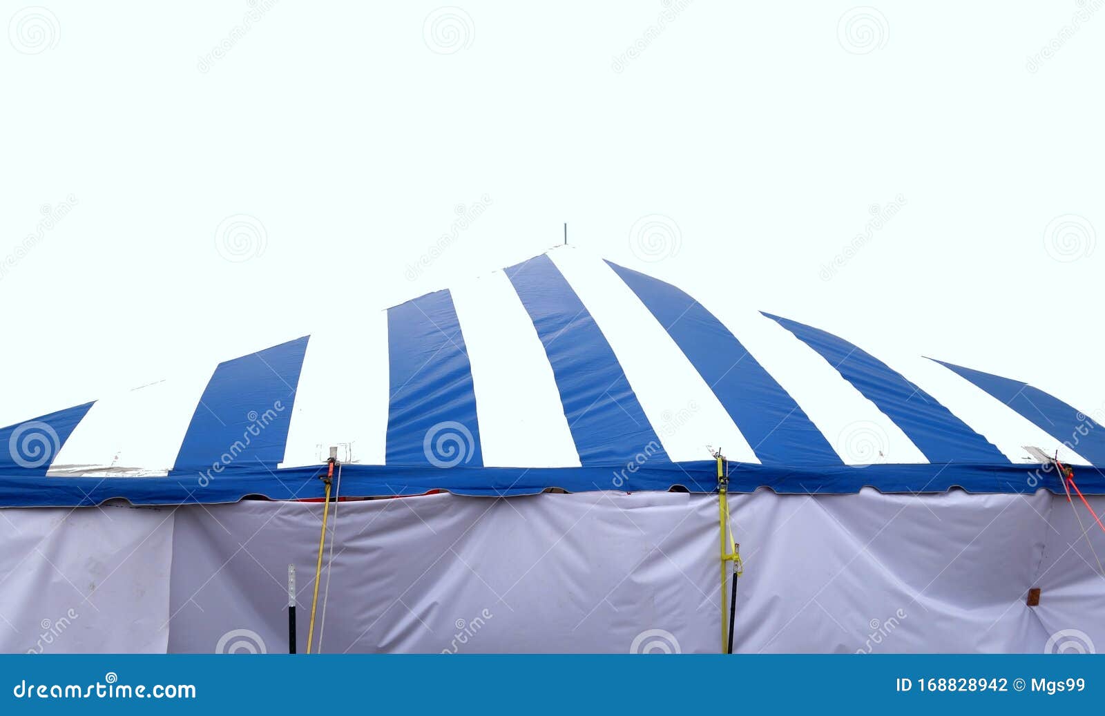Blue and white stripe tent stock photo. Image of stripe - 168828942