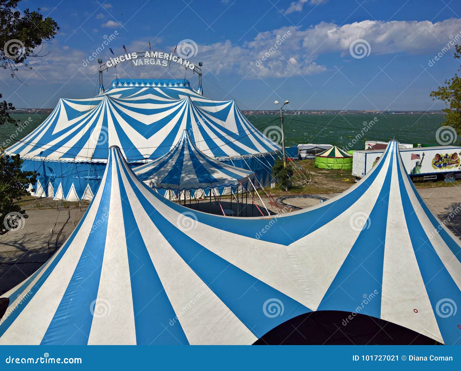 Circus Tent Blue
