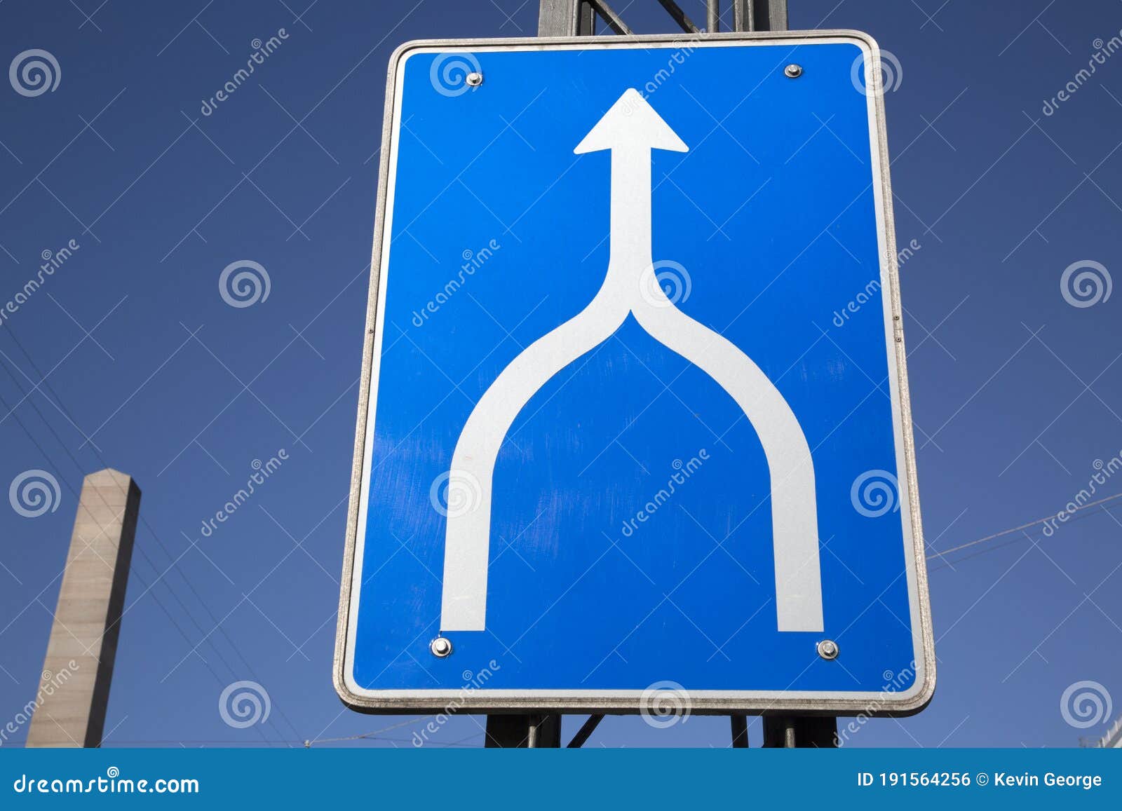 Traffic Merging Sign stock photo. Image of road, traffic - 191564256