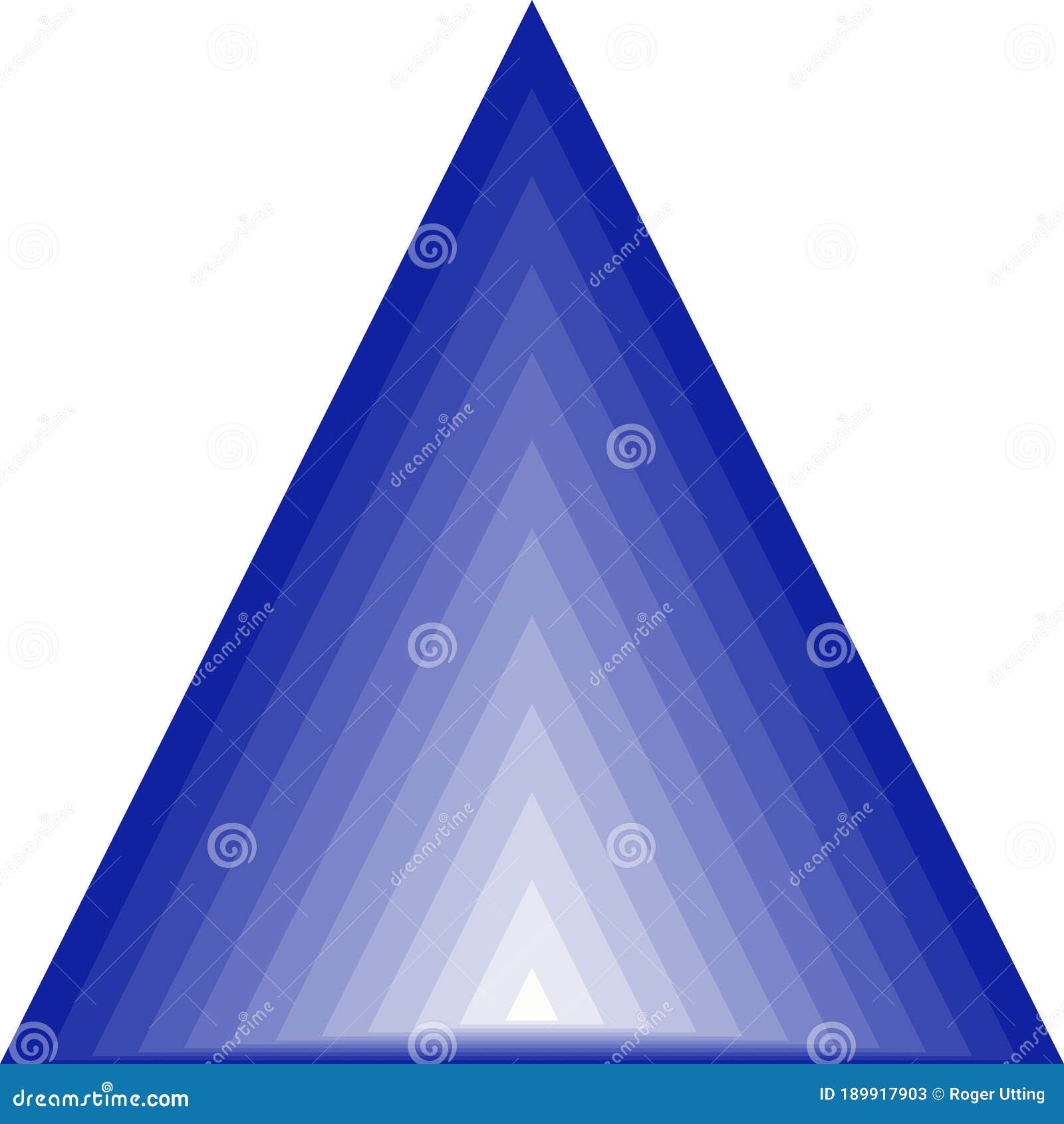 Blue White Triangle logo stock illustration. Illustration of business ...