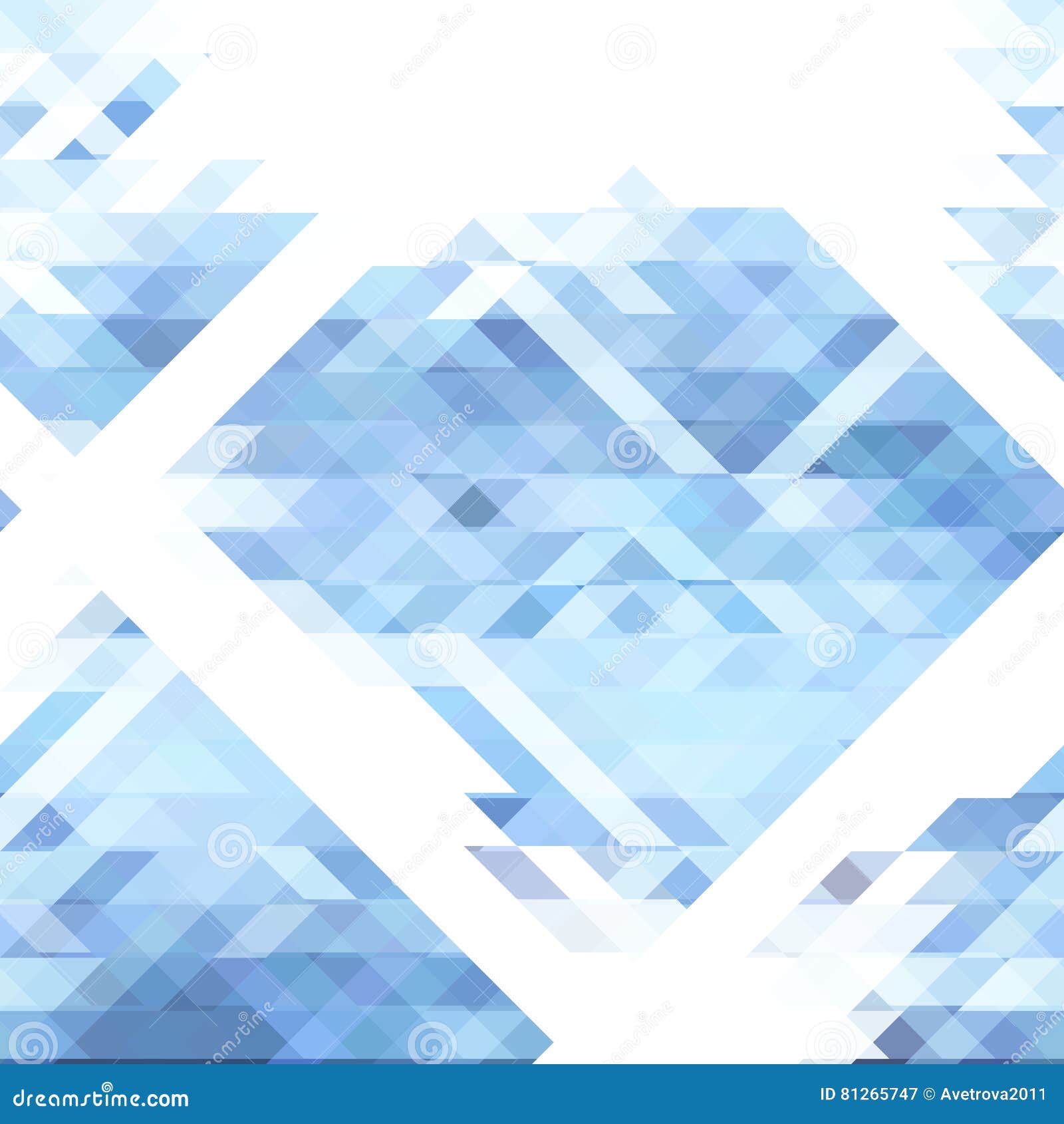 Blue and White Triangles Abstract Geometry Pattern Stock Vector ...