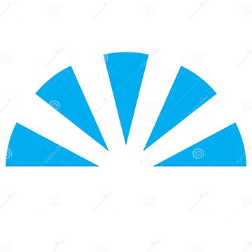 Blue and White Vector Graphic of a Map Symbol Denoting a Viewpoint ...