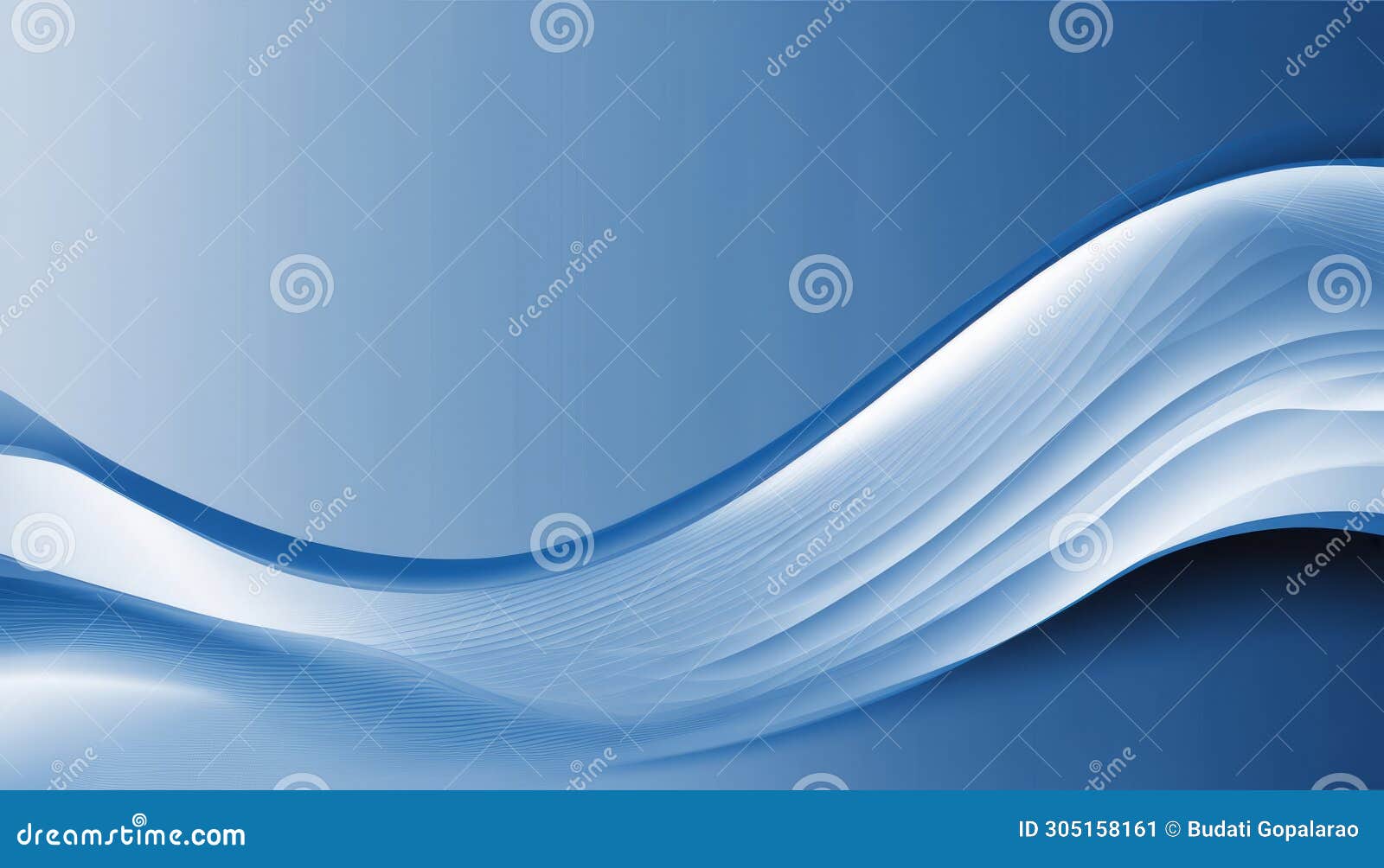 A Blue and White Wave Design Stock Illustration - Illustration of ...