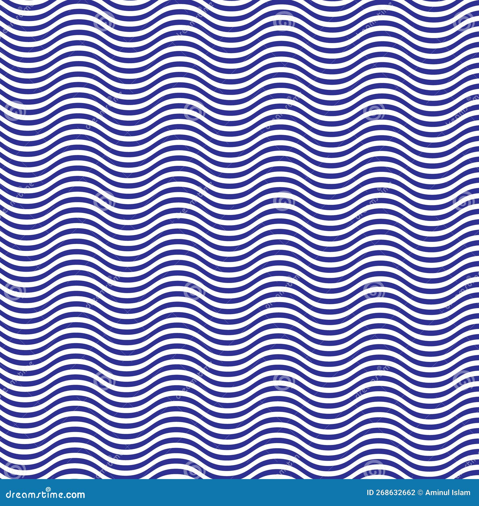Blue and White Wave Lines with Seamless Pattern Texture Background ...