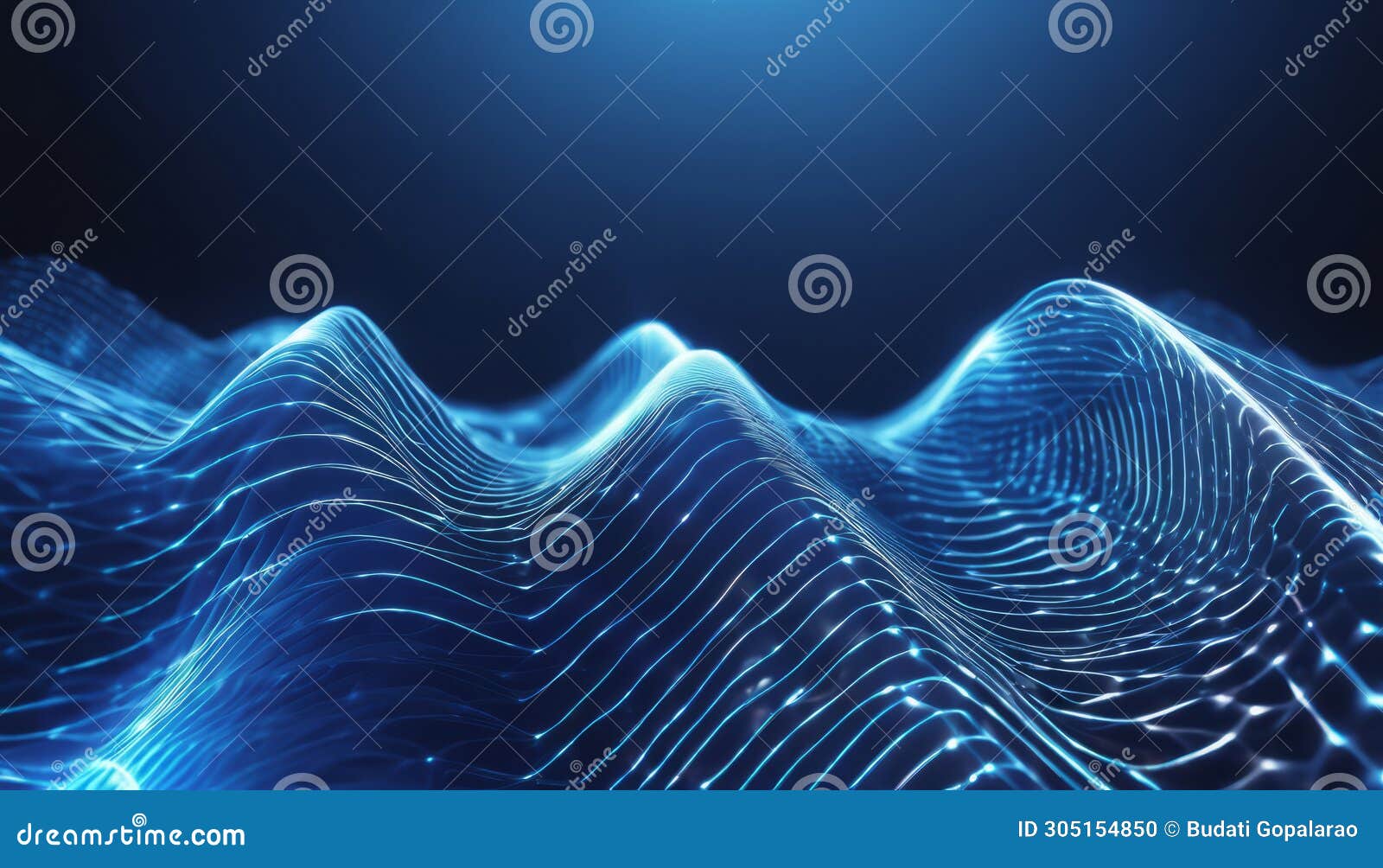 Blue and White Wave in the Ocean Stock Illustration - Illustration of ...