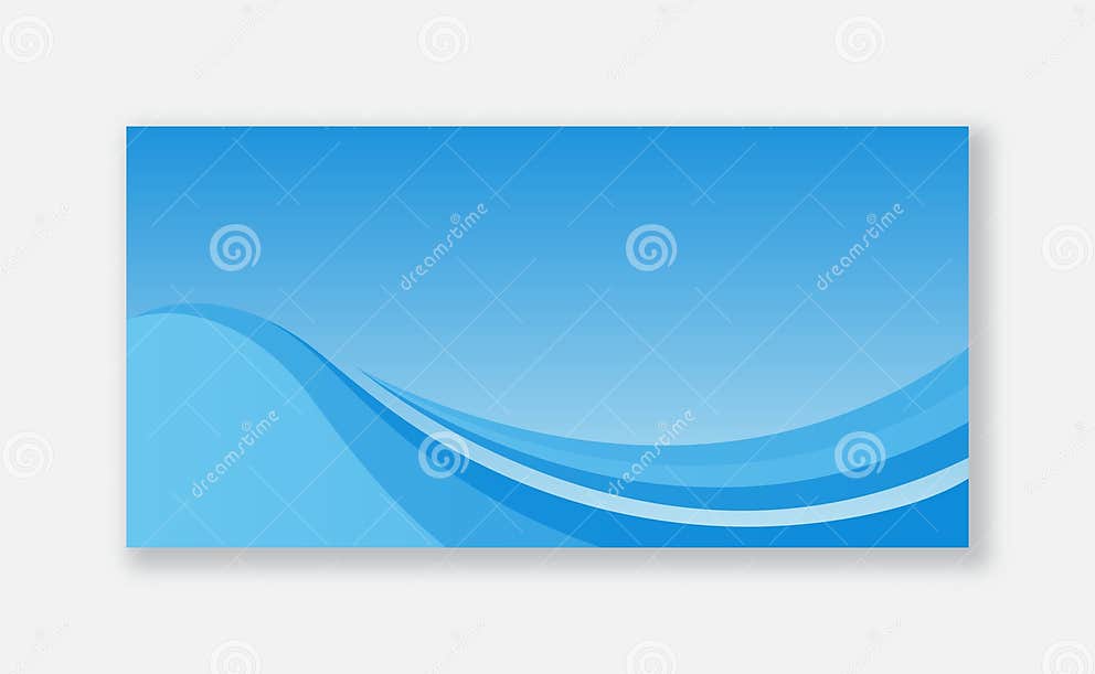 Blue and White Wave Pattern Banner Abstract Background Stock Vector ...