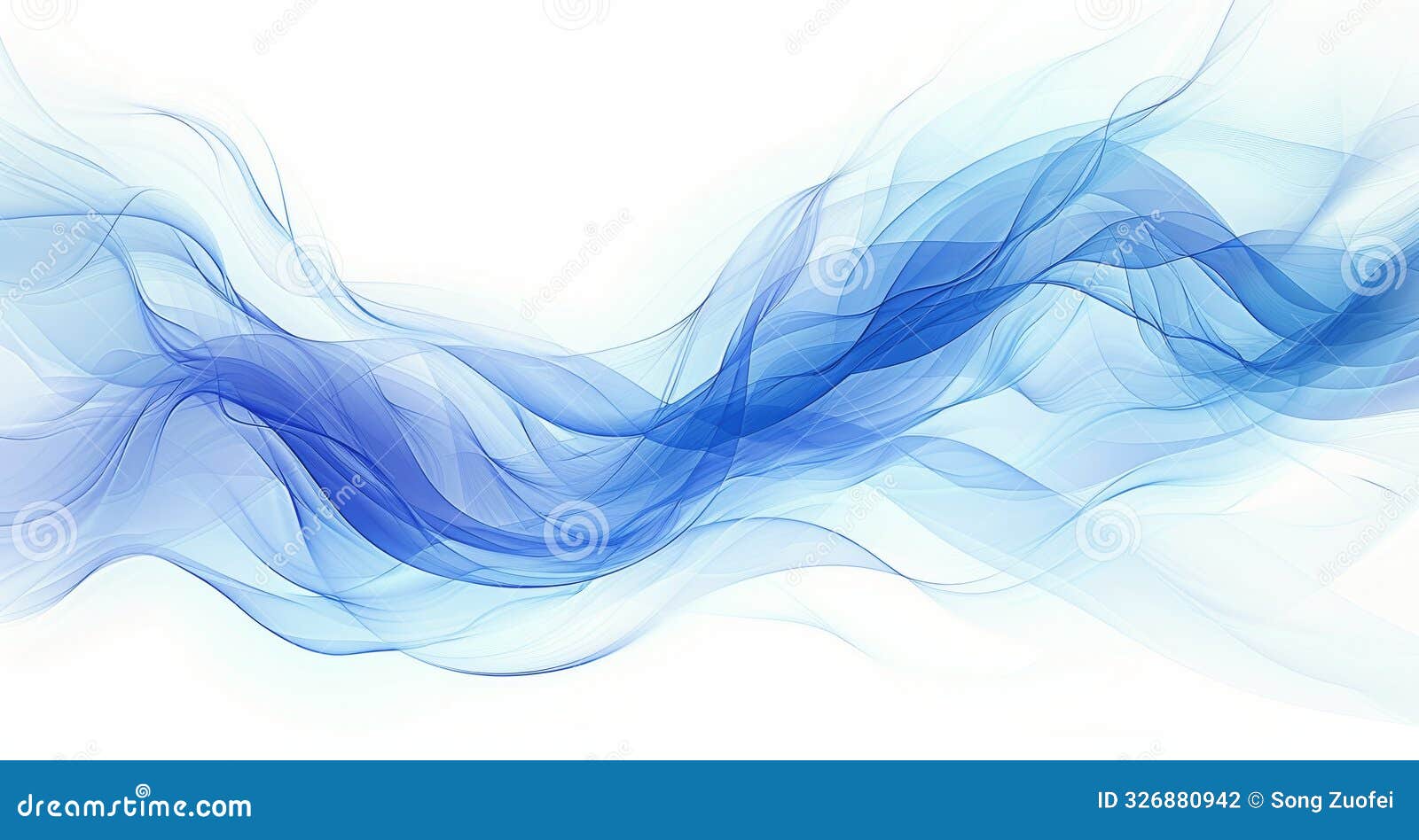Blue and White Wave Vector Design for Presentation Template Stock ...