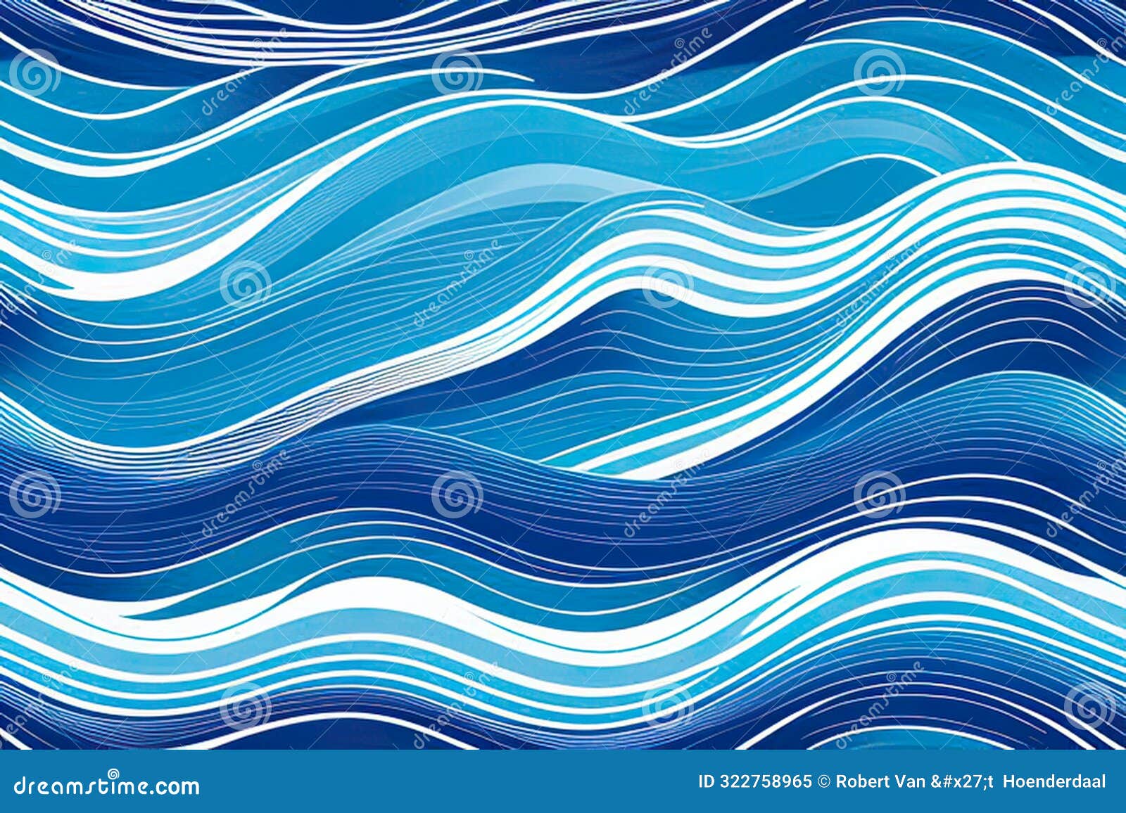 Blue and White Waves Background 12-6-2024 Stock Illustration ...