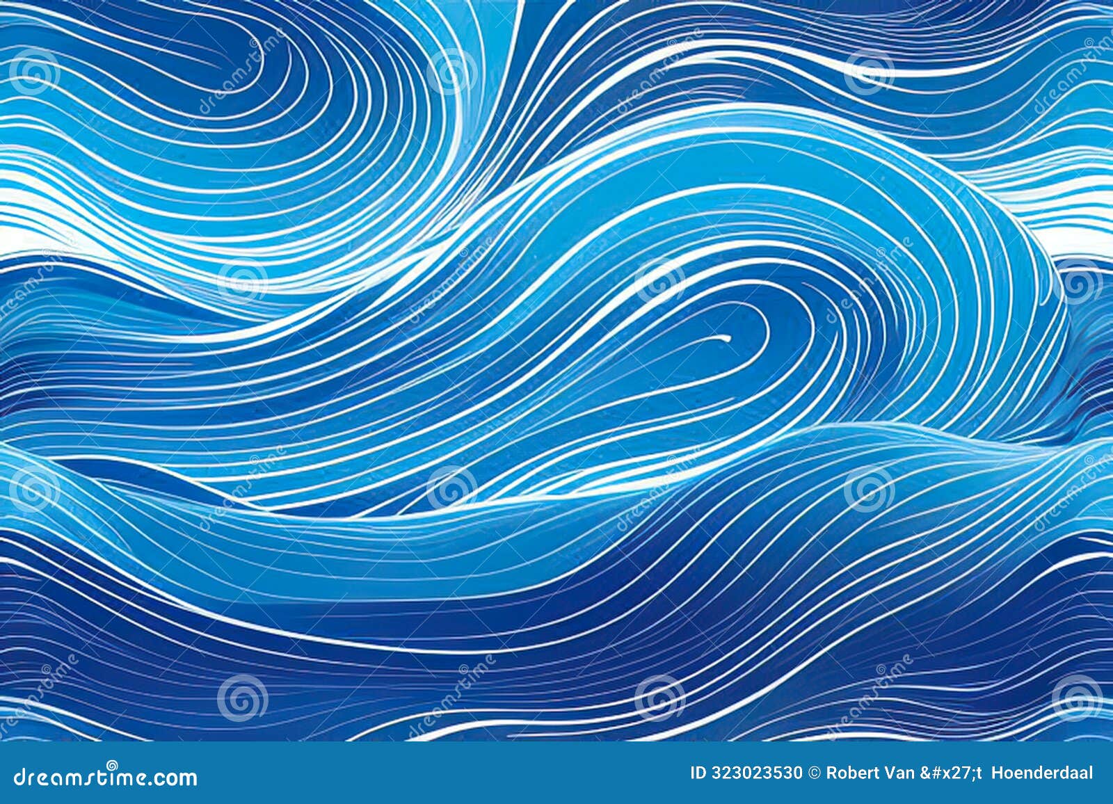 Blue and White Waves Background 12-6-2024 Stock Illustration ...