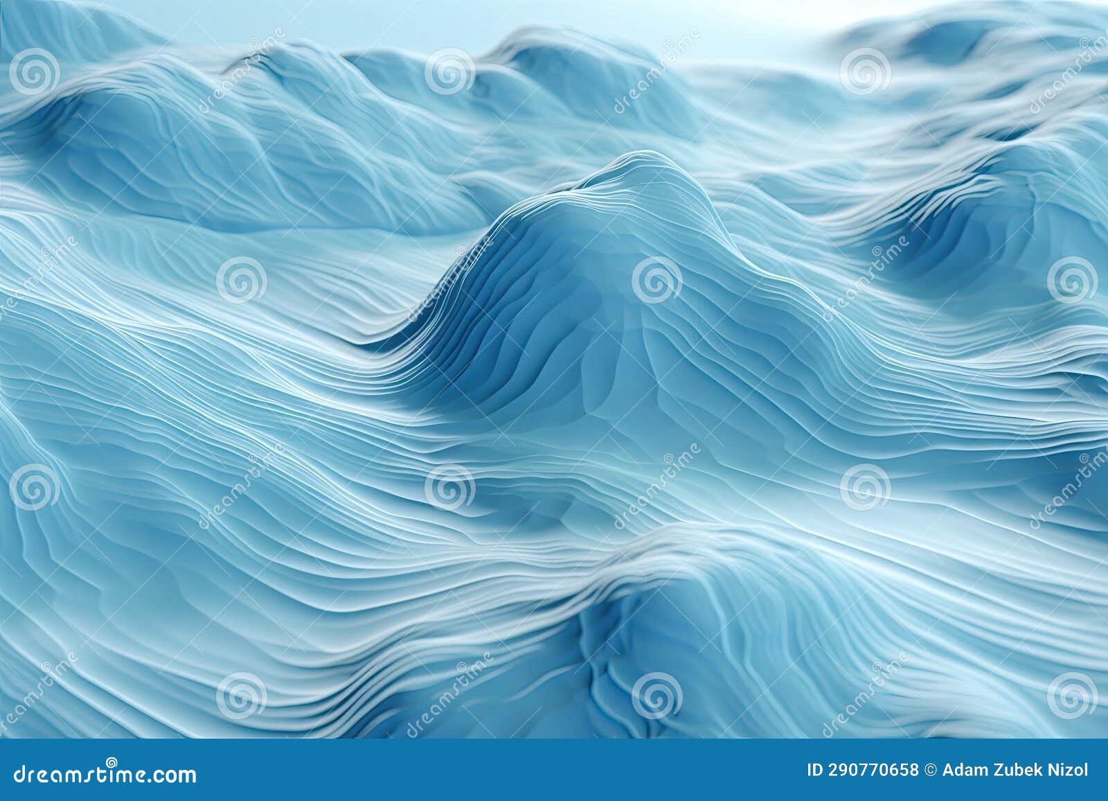 A Blue and White Wavy Mountains Stock Illustration - Illustration of ...