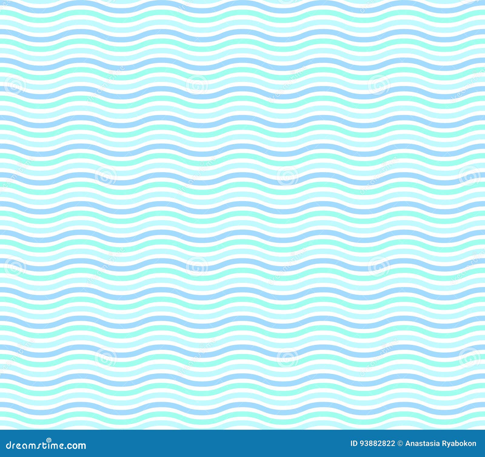 Blue on White Wavy Pattern Vector Stock Vector - Illustration of marine ...