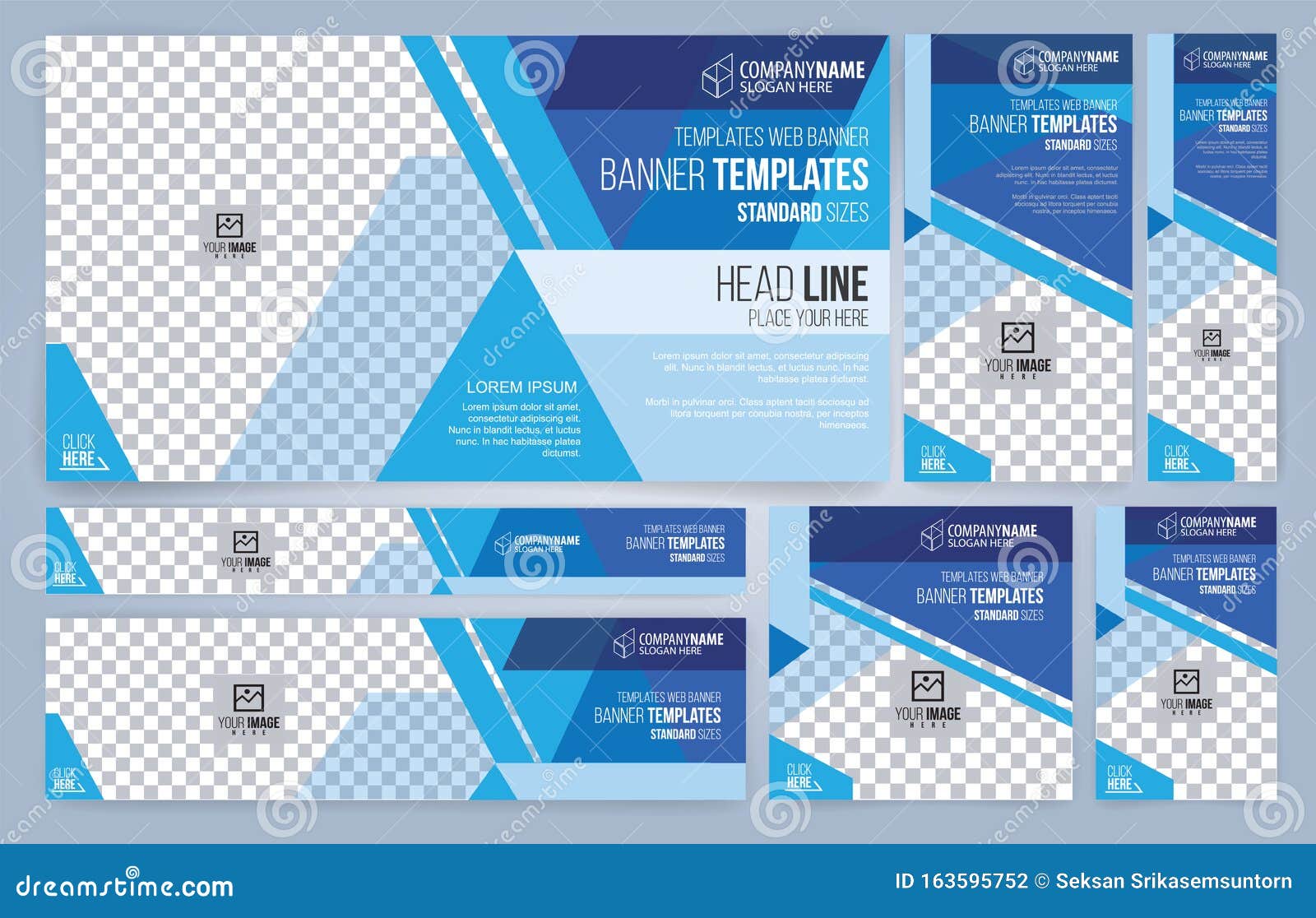 Banners Templates With Drawings Of Shells Royalty-Free Stock ...