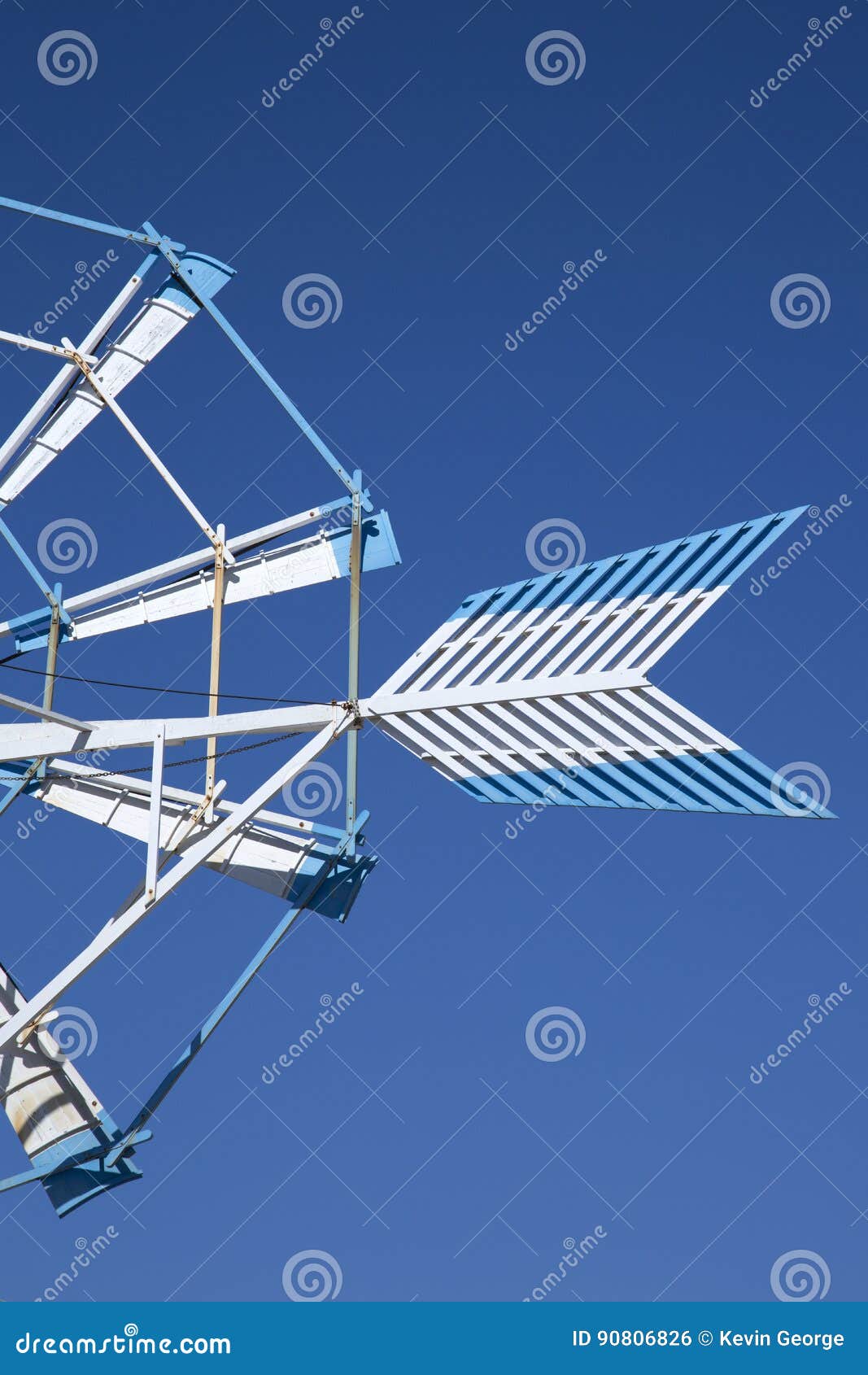 Blue and White Windmill, Ibiza Stock Photo - Image of line, energy ...