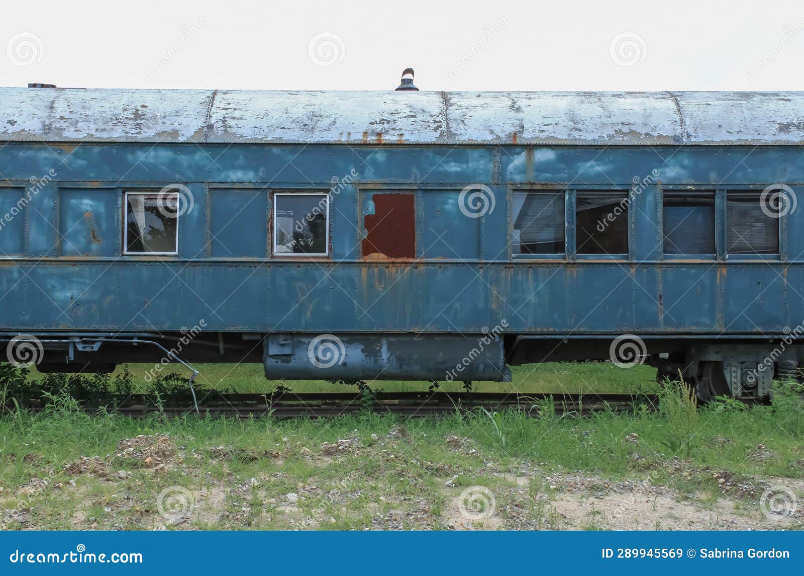 Blue Whole Caboose stock image. Image of colorful, railway - 289945569