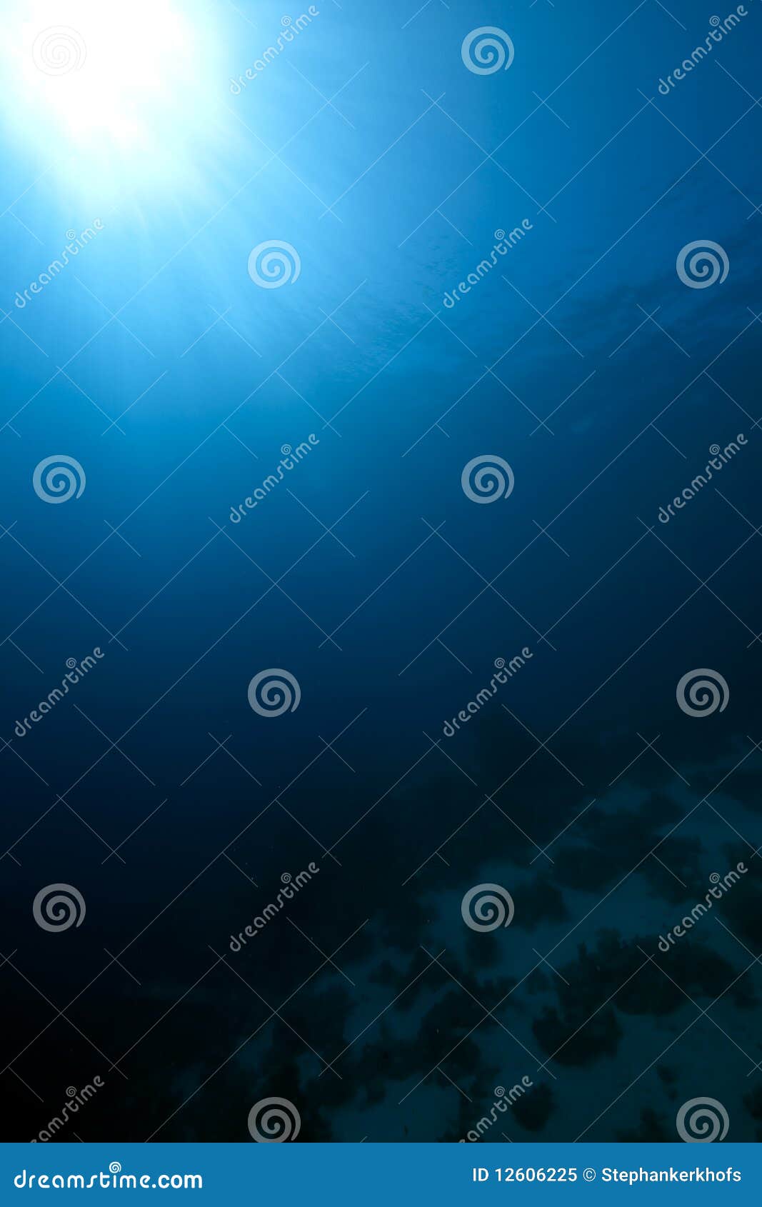 Blue wide ocean stock image. Image of scenes, underwater - 12606225