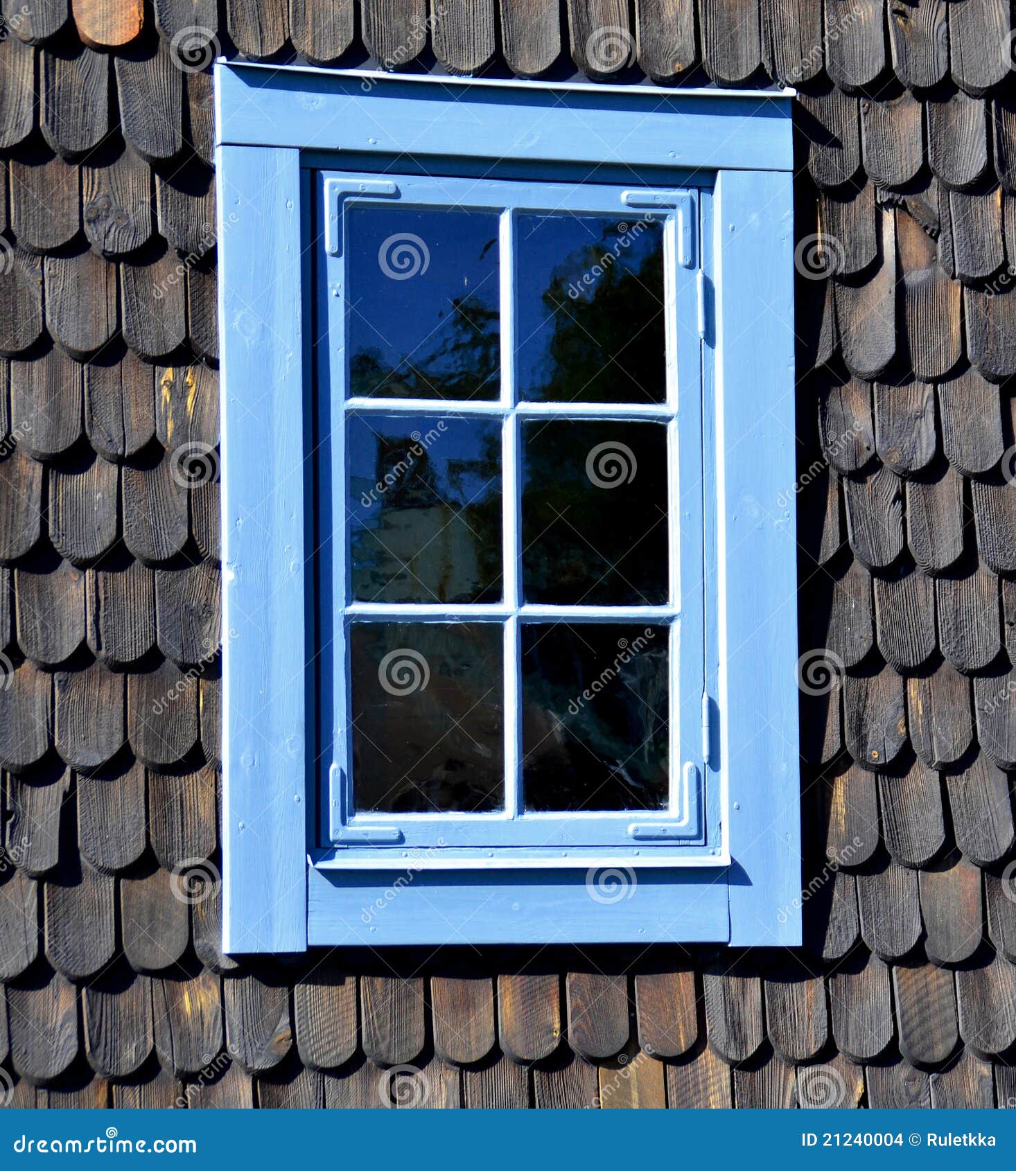 Blue window stock photo. Image of detail, roof, decor - 21240004