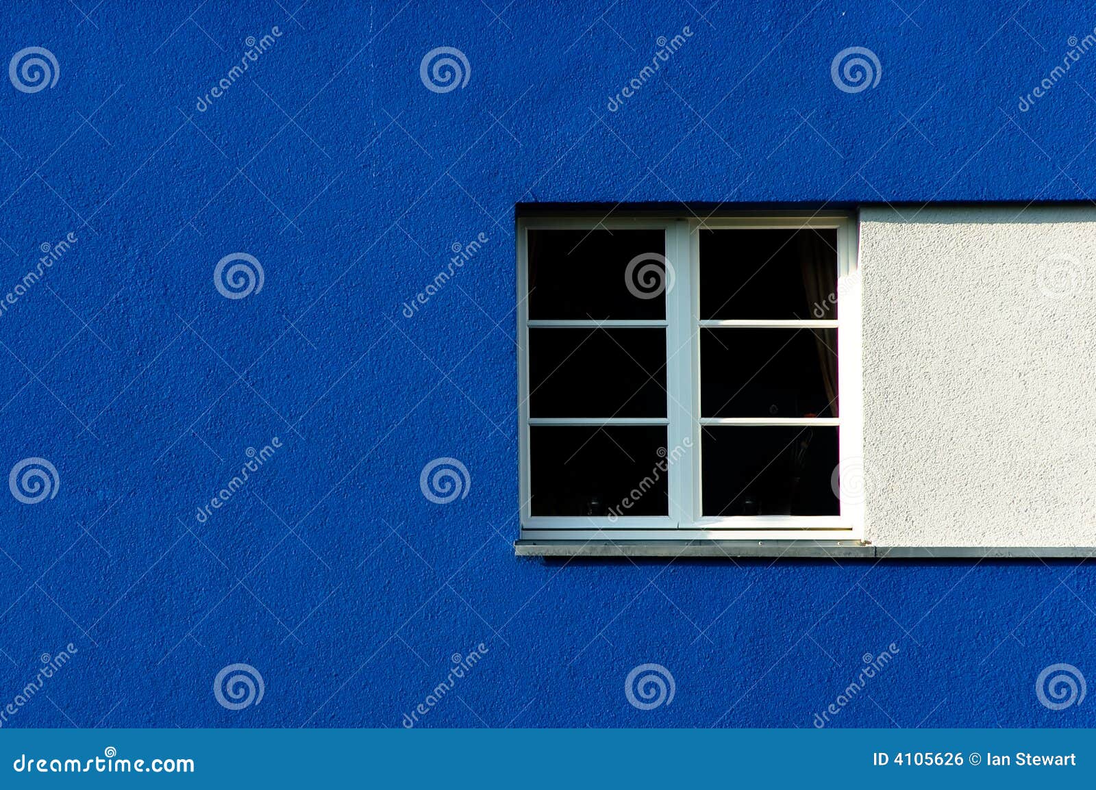 Blue Window stock photo. Image of alone, window, plaster - 4105626