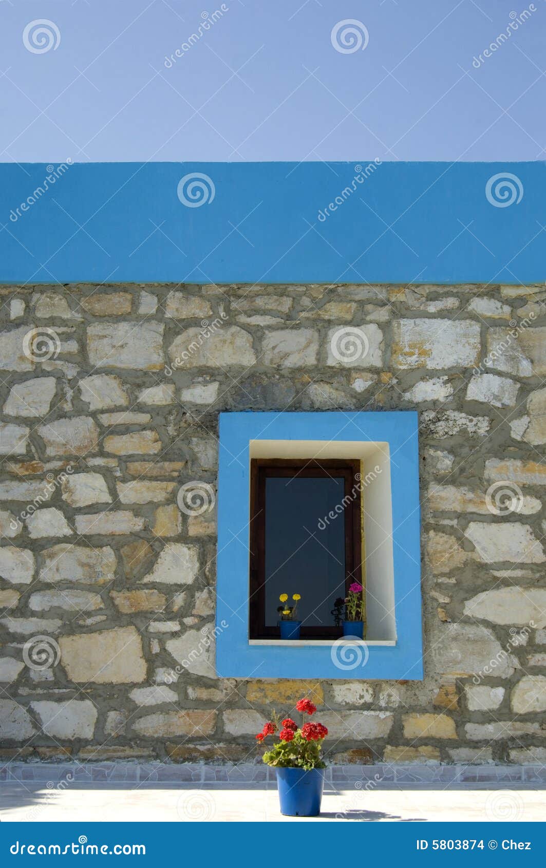Blue Window stock photo. Image of construction, architecture - 5803874