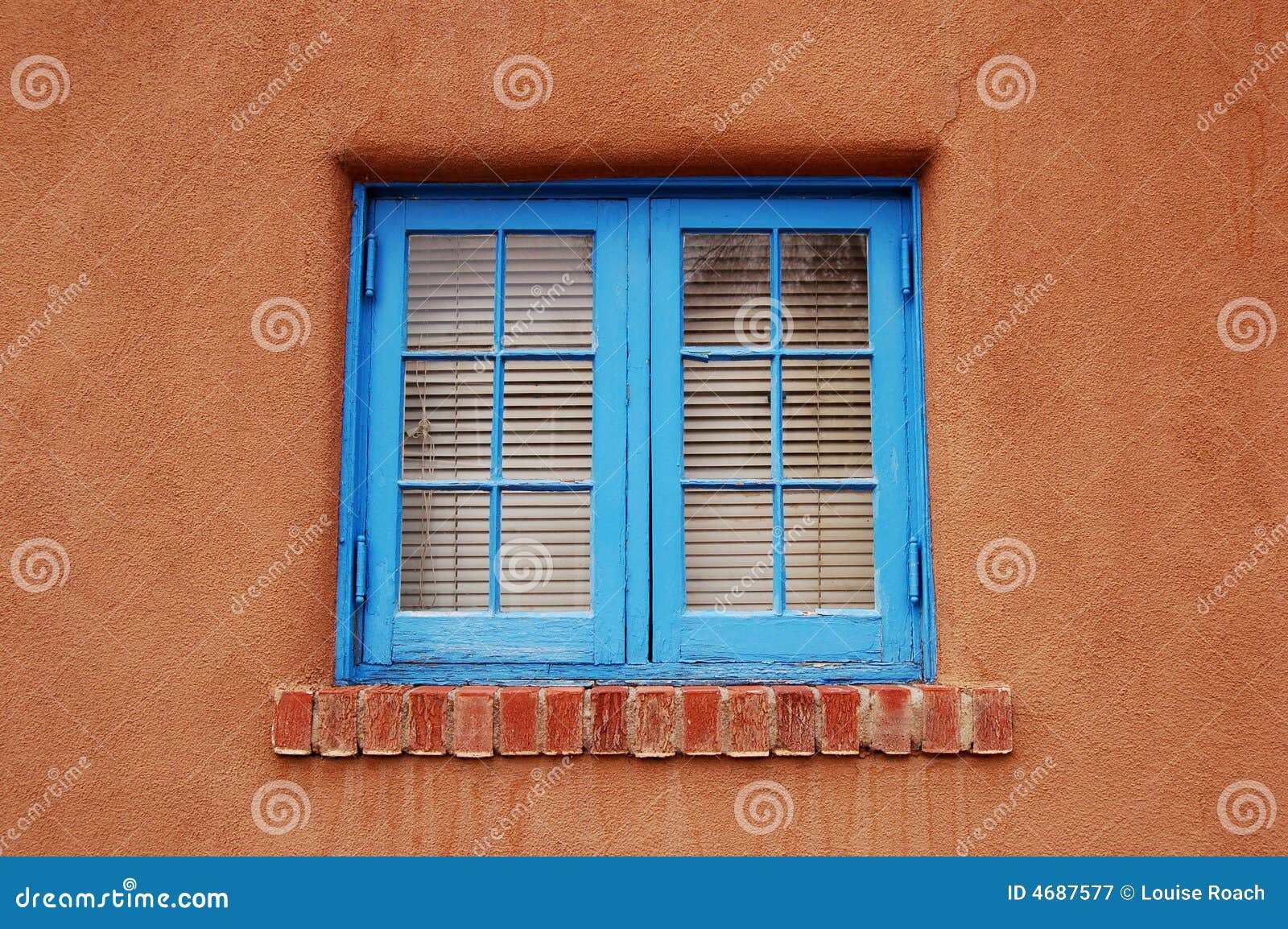 Blue Window in Adobe stock image. Image of america, house - 4687577