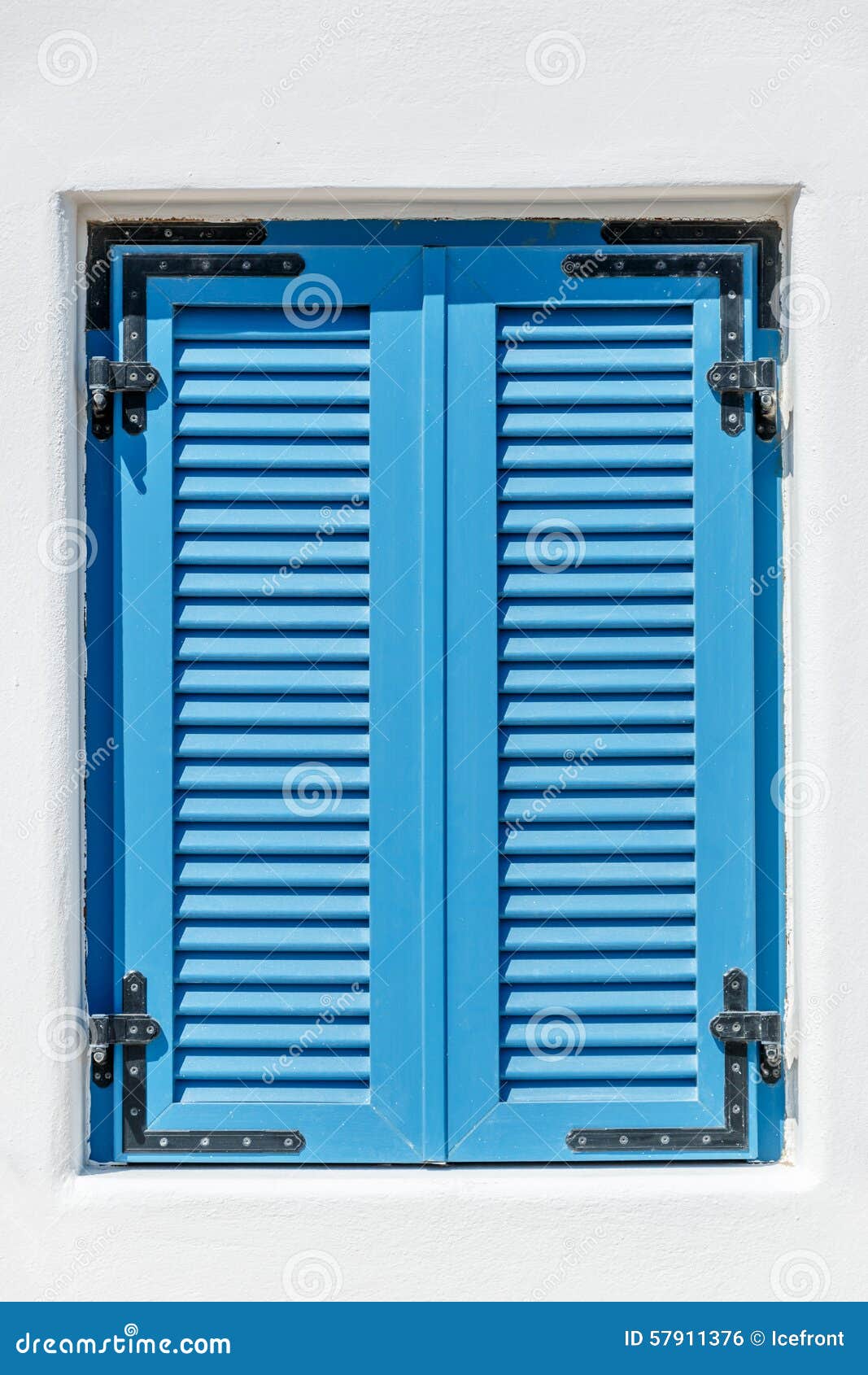 Blue Window with Bahama Shutters Stock Photo - Image of window, shutter ...