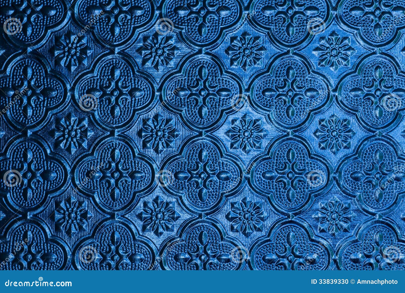 Blue Window Glass Background in Thai Style House Stock Photo - Image of ...