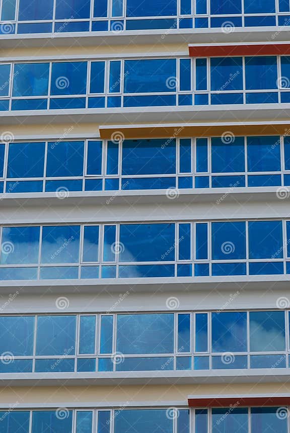 Blue Window Panes stock image. Image of skyscraper, blue - 24153079