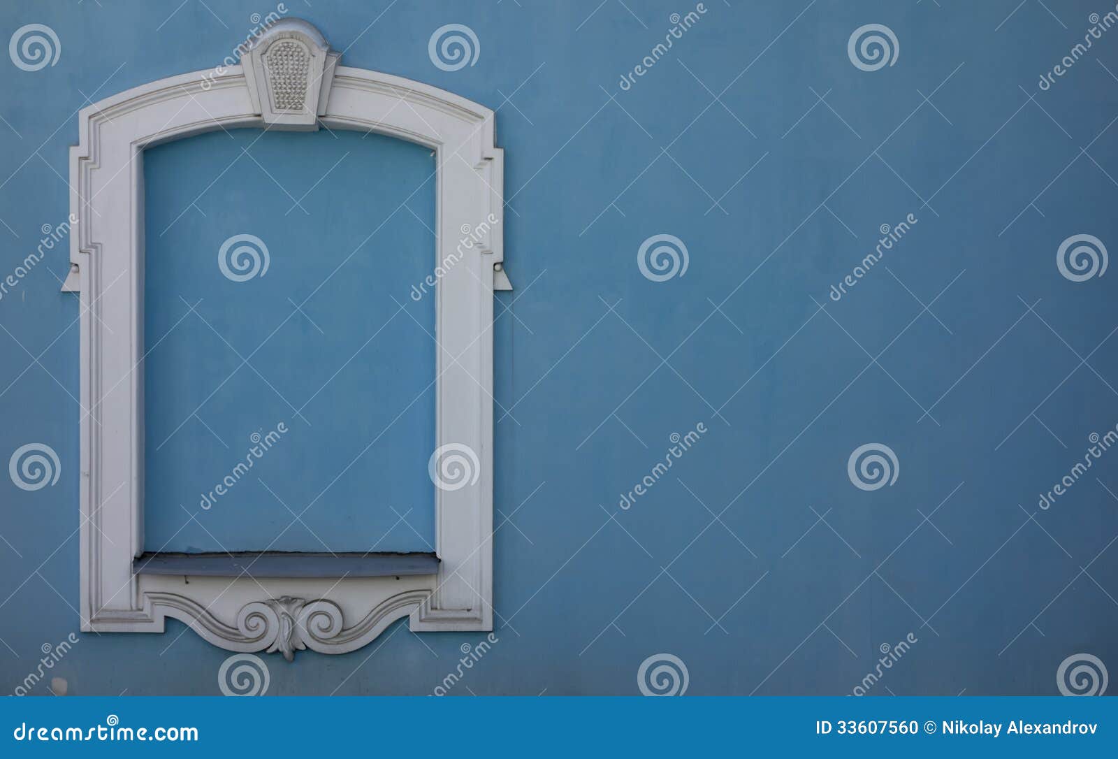 Blue window stock photo. Image of immured, outline, cobalt - 33607560