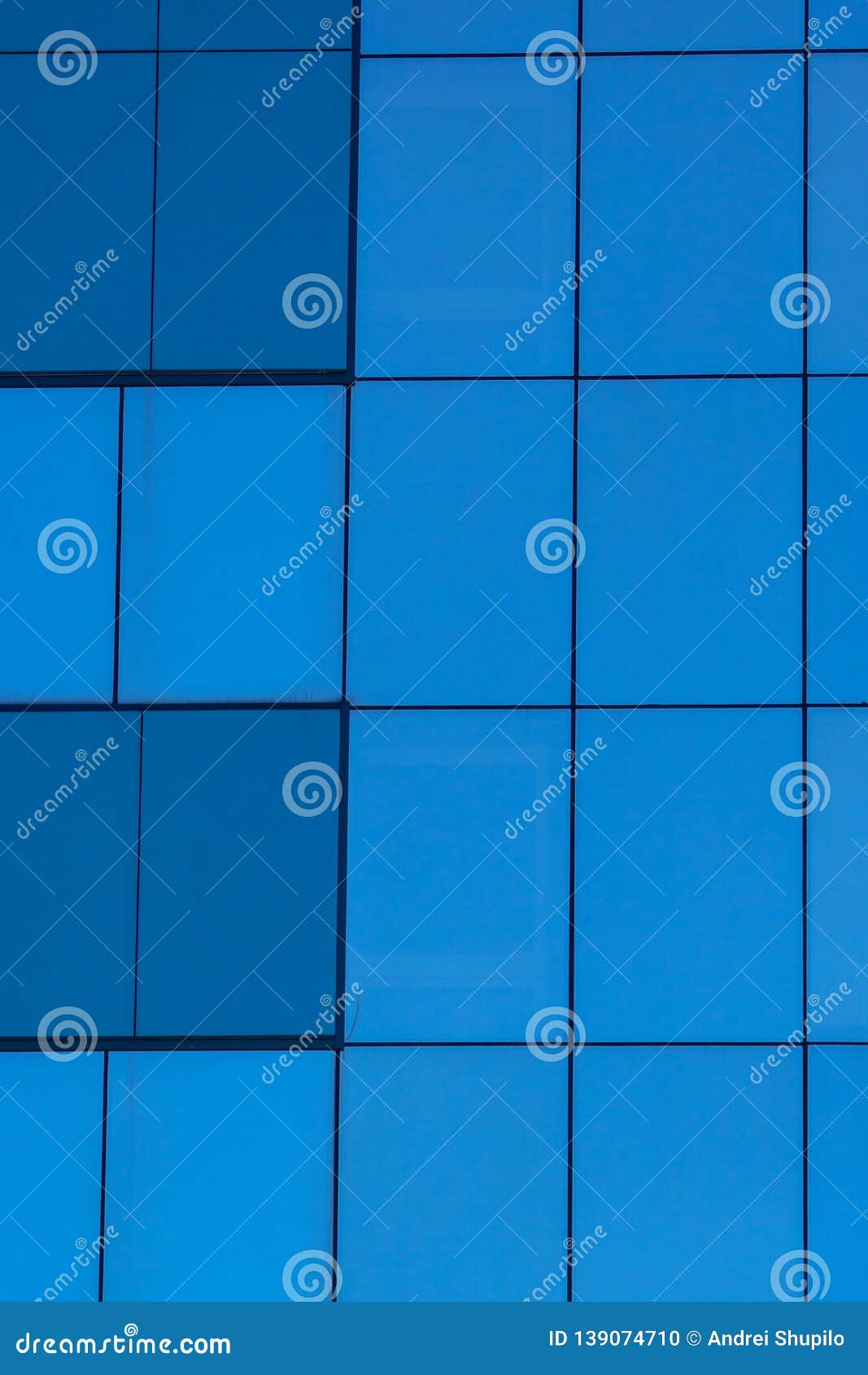 Blue Windows in the House As an Abstract Background Stock Photo - Image ...