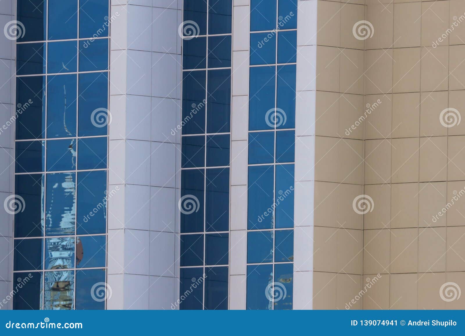 Blue Windows in the House As an Abstract Background Stock Image - Image ...