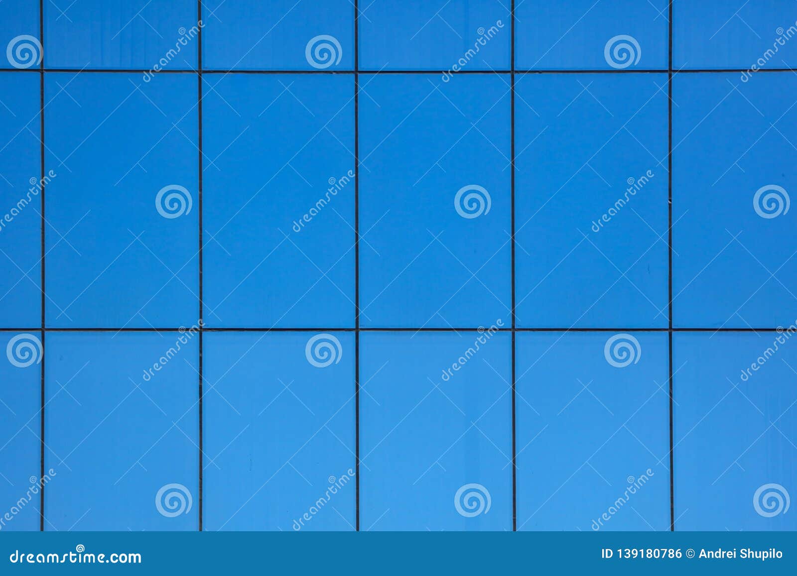 Blue Windows in the House As an Abstract Background Stock Photo - Image ...