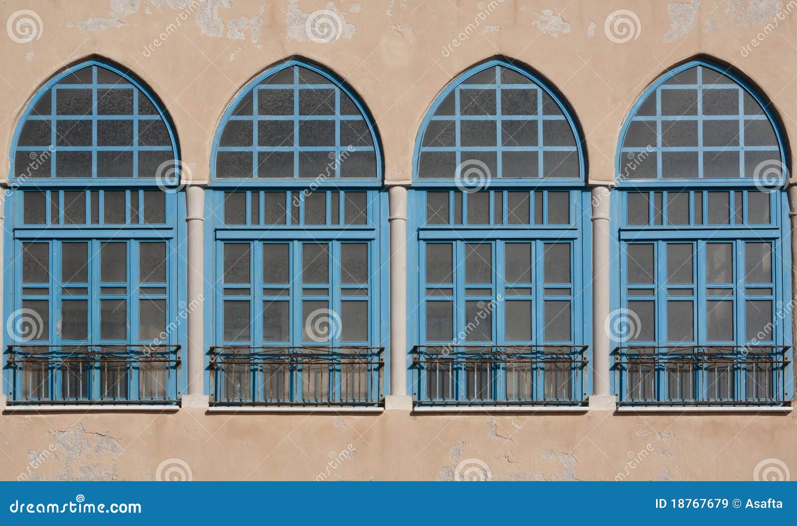 Blue Windows - Oriental Style Stock Image - Image of arabic ...