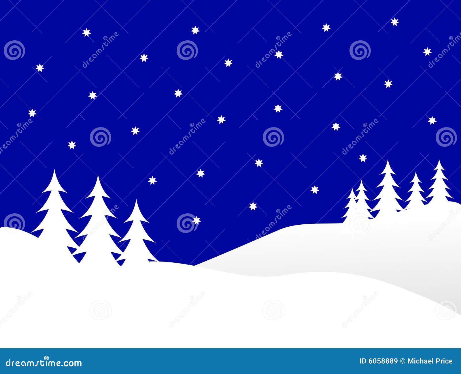 Blue Winter Background stock vector. Illustration of goodwill - 6058889